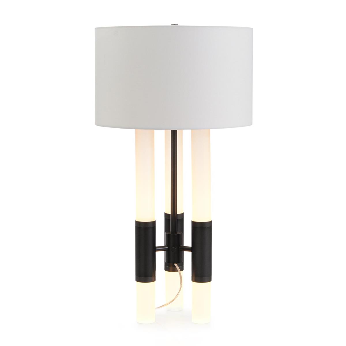 04-34.25"H TROIKA TABLE LAMP, BRONZE