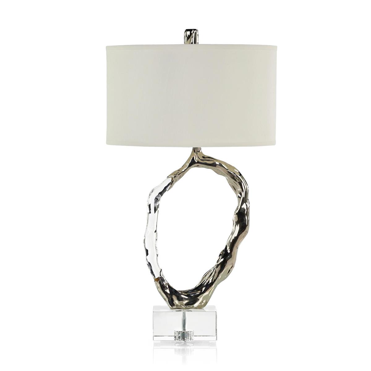 32.5H METALLIC ICE TABLE LAMP SILVER