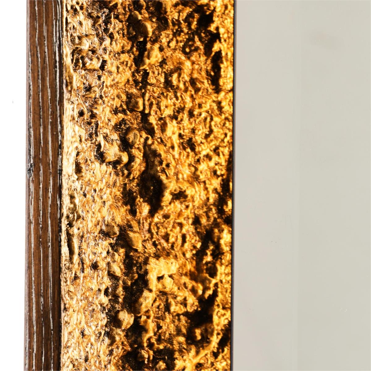 48.5Wx66Hx5D GILDED OAK MIRROR RECTANGLE