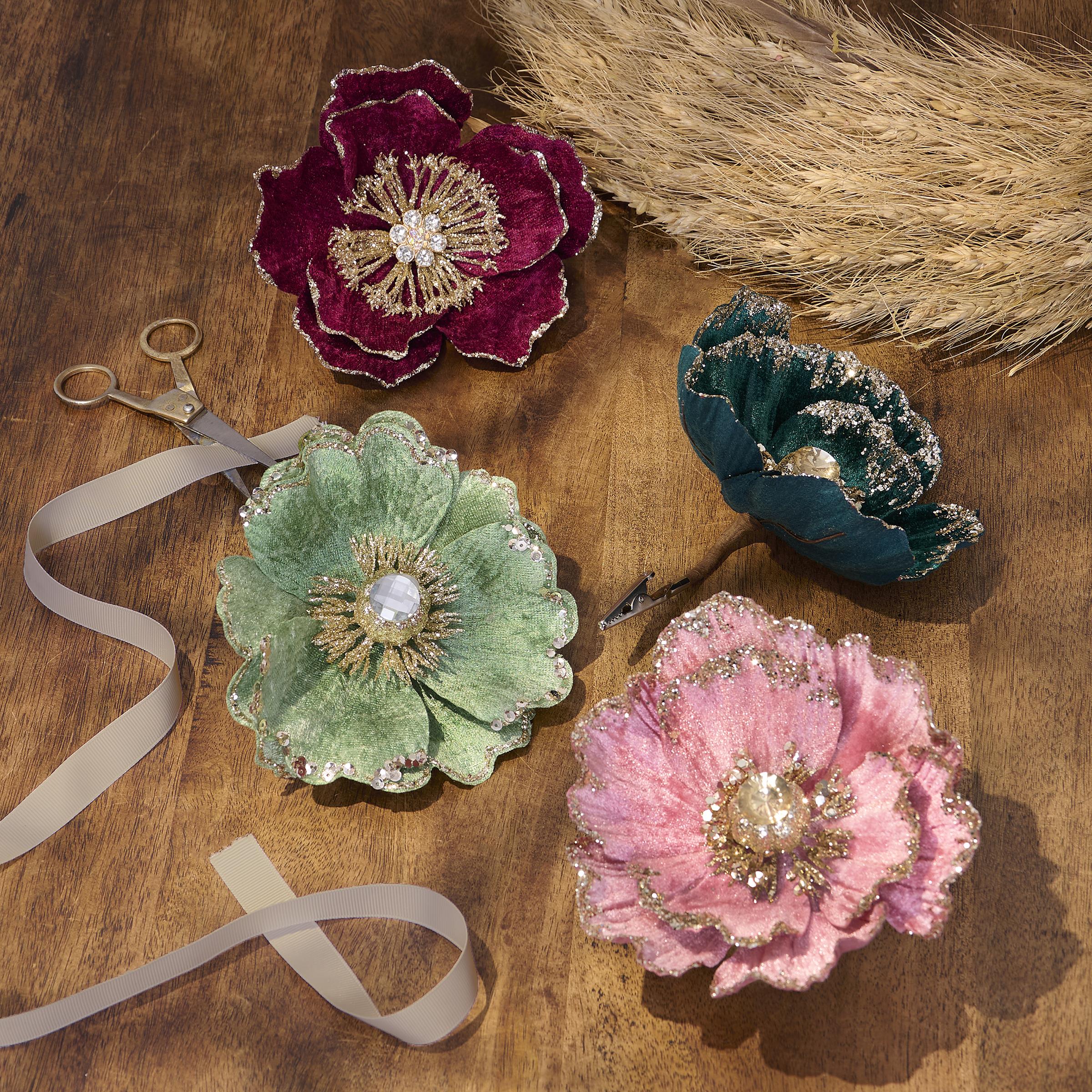 Primitives By Kathy Wholesale | Jewel Flower Clips Want It All | OneCoast