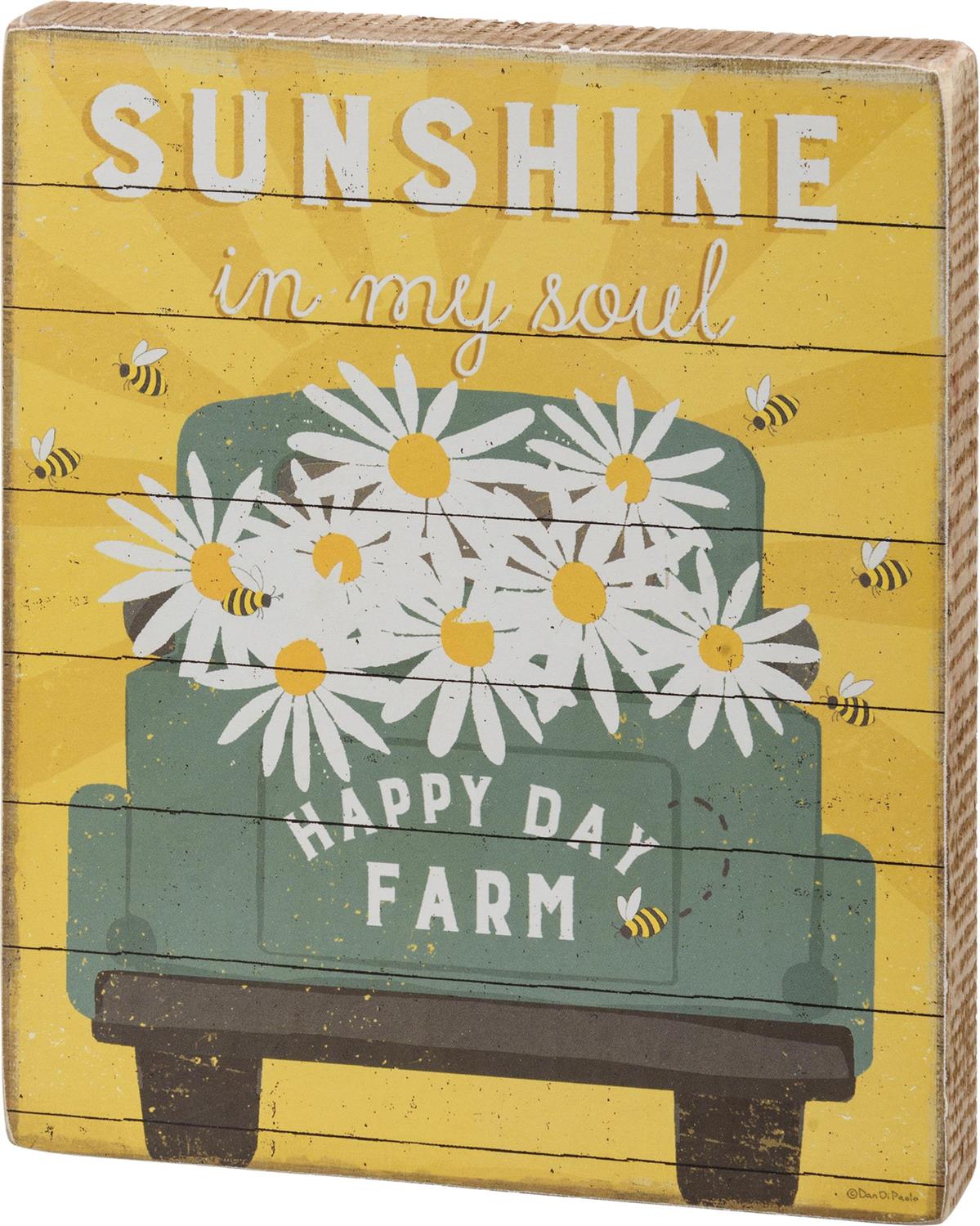 Happy Day Farm Block Sign