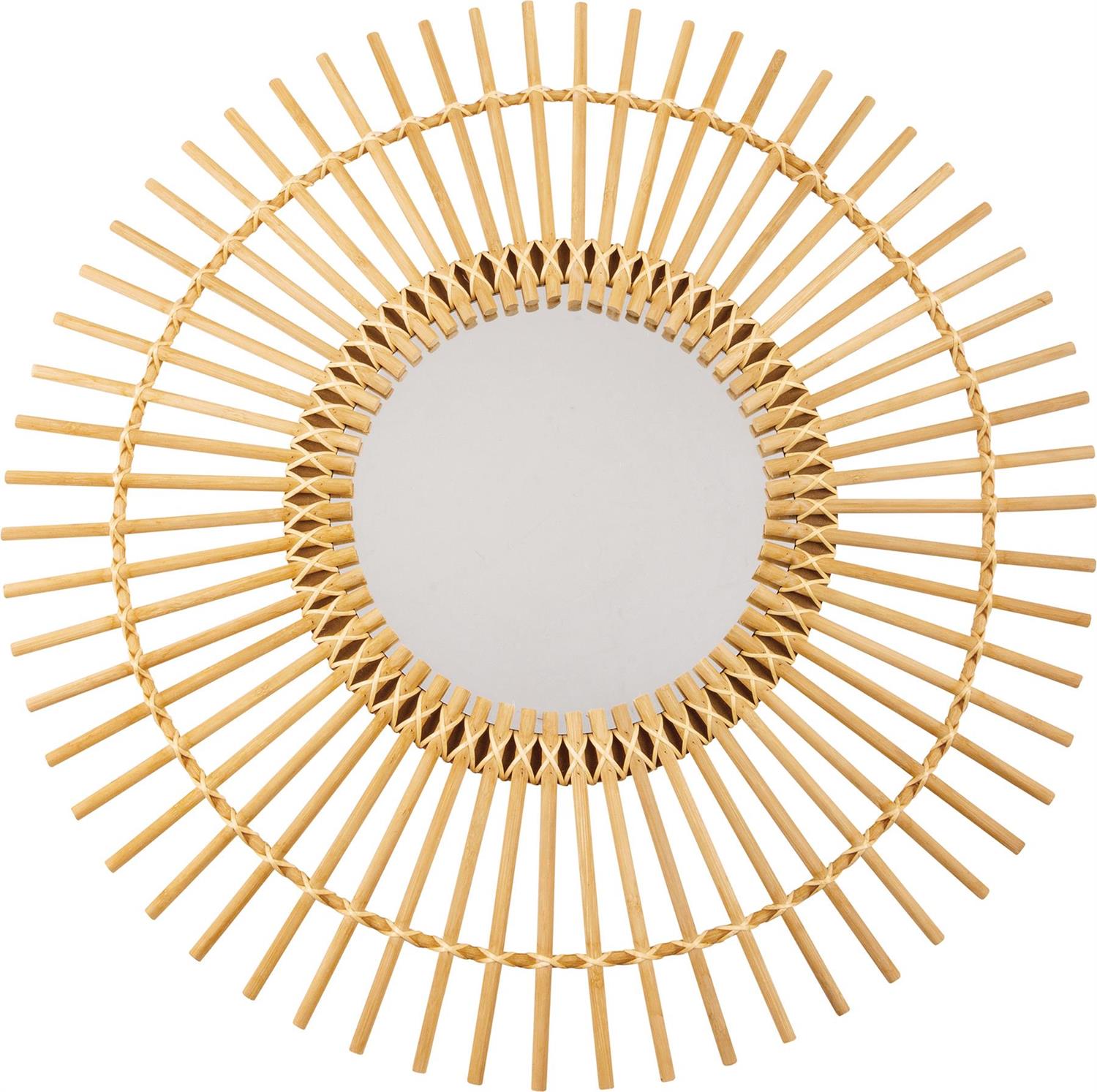 Primitives By Kathy Wholesale | Large Rattan Sunburst Mirror | OneCoast