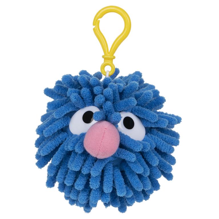 Grover Fuzzy Pom Backpack Clip, 2.5 in