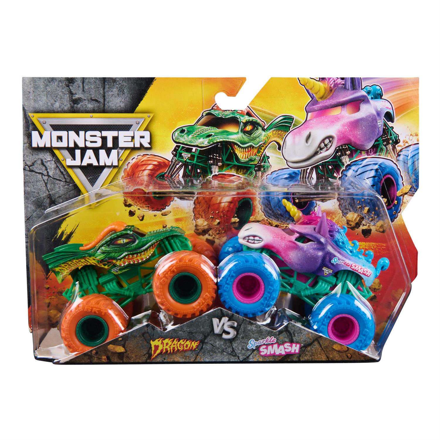 Monster Jam, Official 1:64 Scale Die-Cast Monster Trucks 2-Pack (Style ...