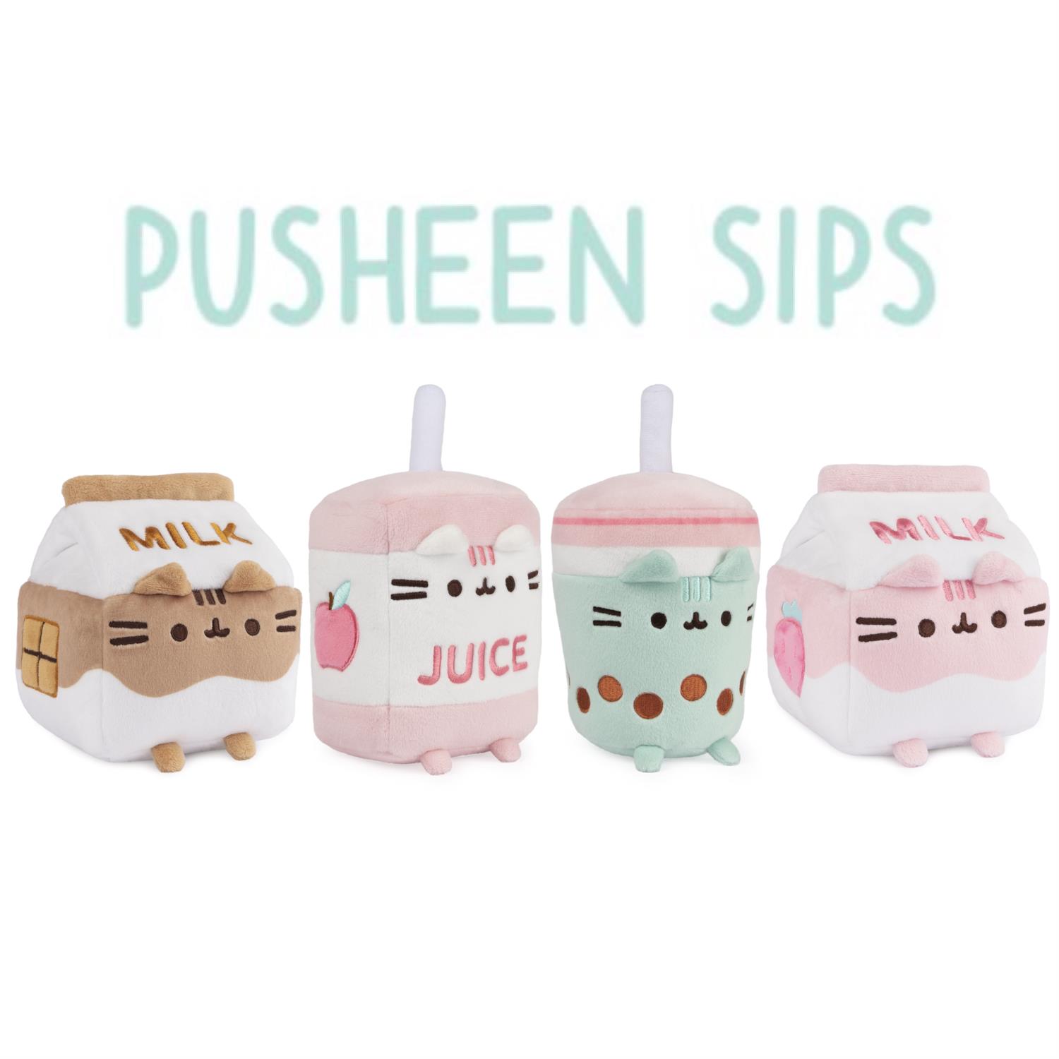 Pusheen Boba Tea Sip Plush, 6 in.
