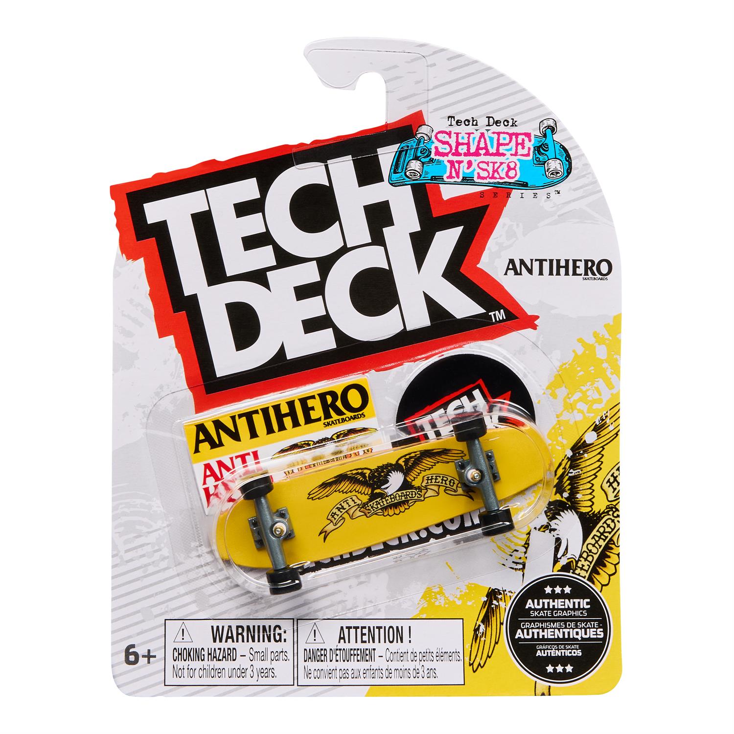 Tech Deck, 96mm Fingerboard Mini Skateboard with Authentic Designs ...