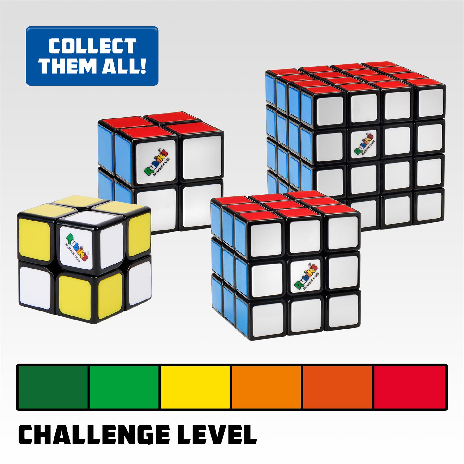 Rubik`s, Tiled Trio Bundle 2x2 Mini 3x3 Cube 4x4 Master