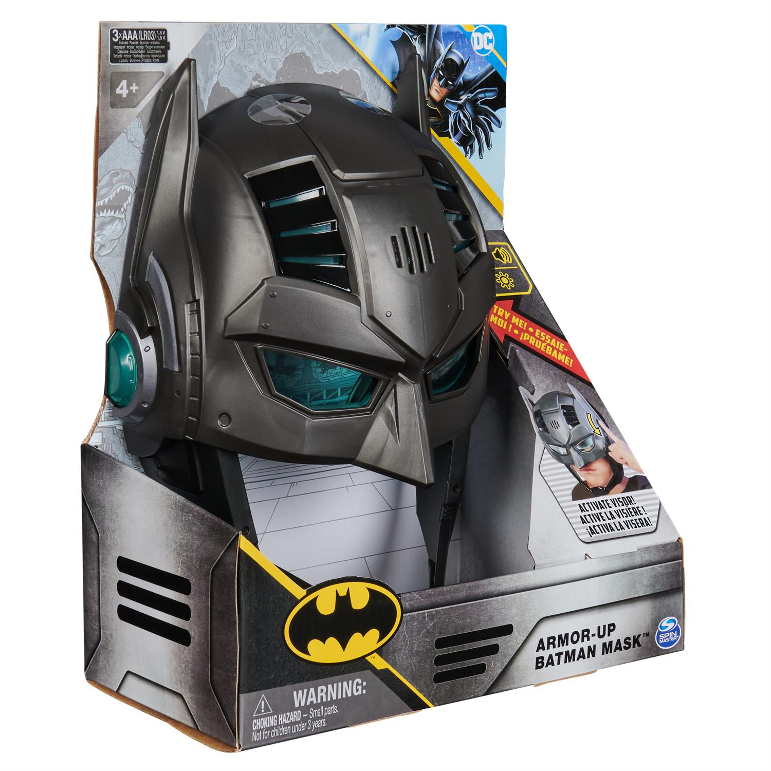 DC Comics, Armor-Up Batman Mask with Visor, 15+ Sounds & Phrases ...