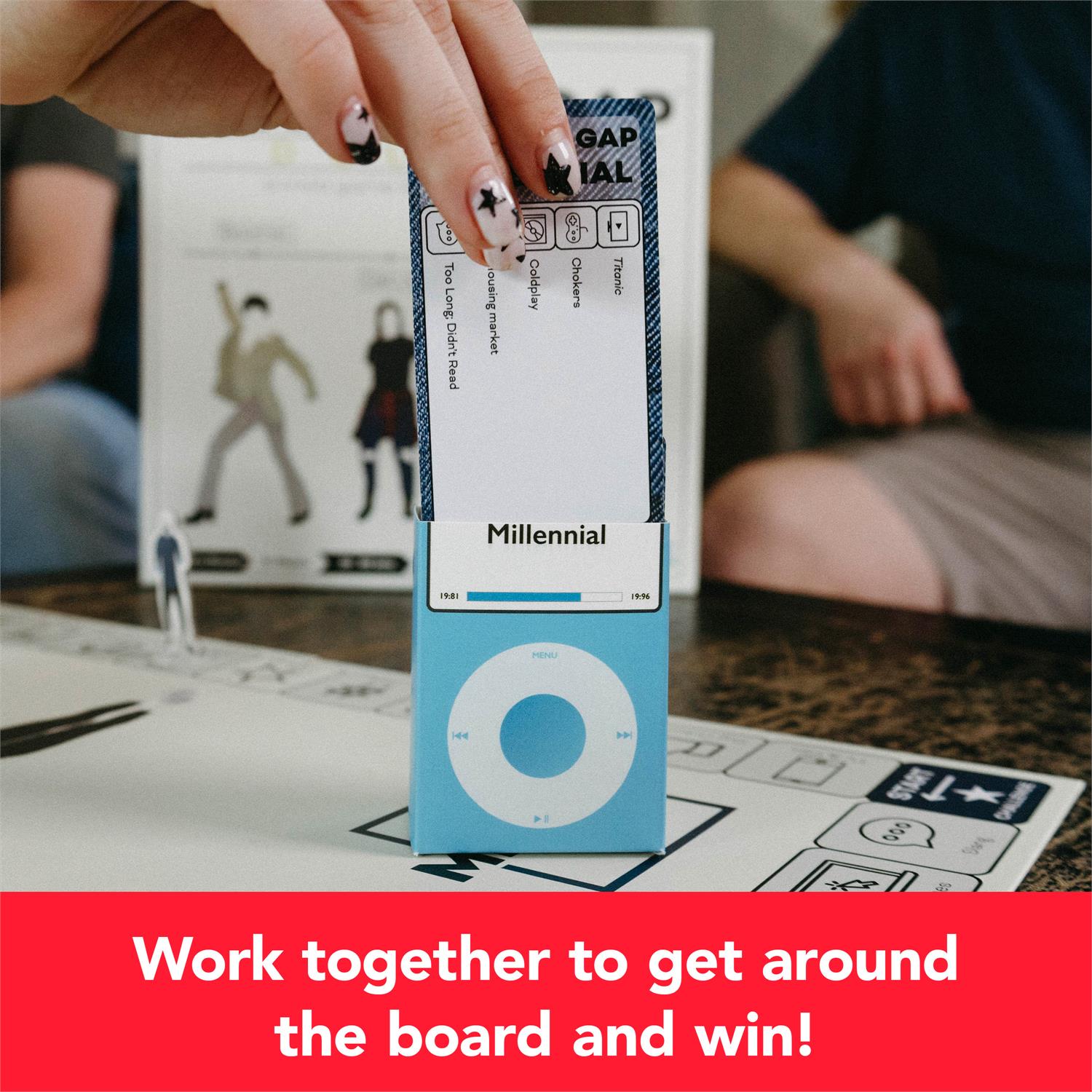 Solid Roots Mind the Gap Deluxe- A Trivia Board Game for the Generations Gen Z Millennial Gen X ...