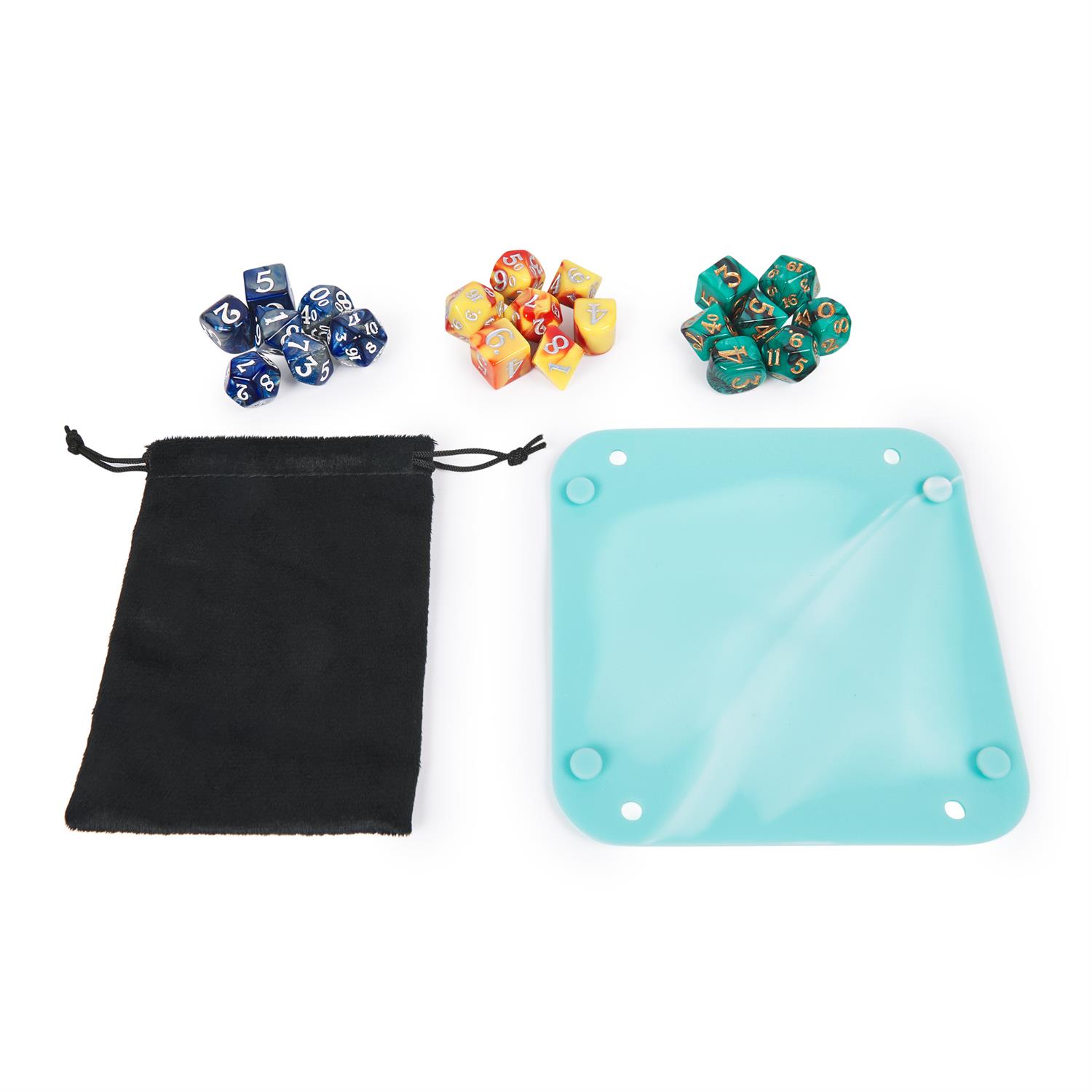 Campaign Dice, 3 Dice Sets Polyhedron Role-Playing Board Games Storage ...