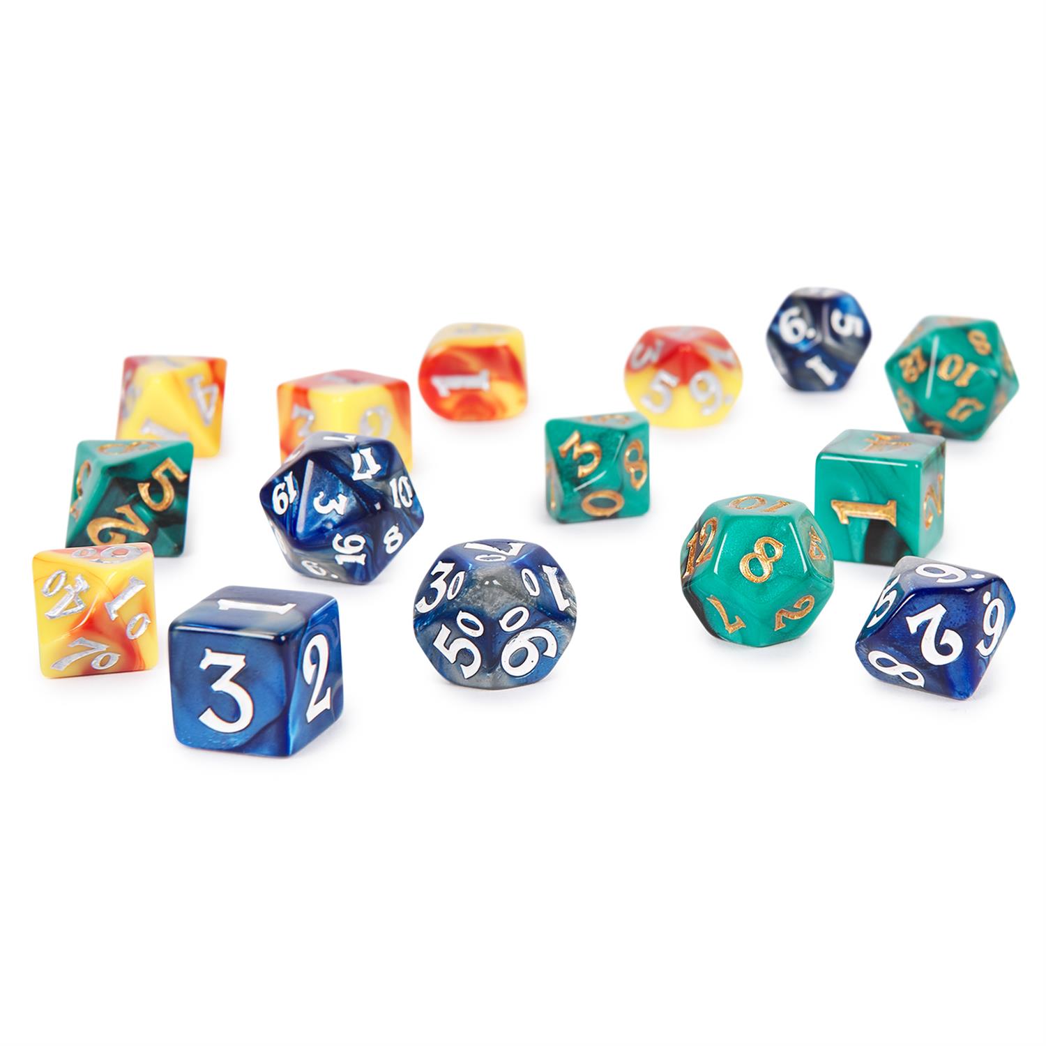 Campaign Dice, 3 Dice Sets Polyhedron Role-Playing Board Games Storage ...