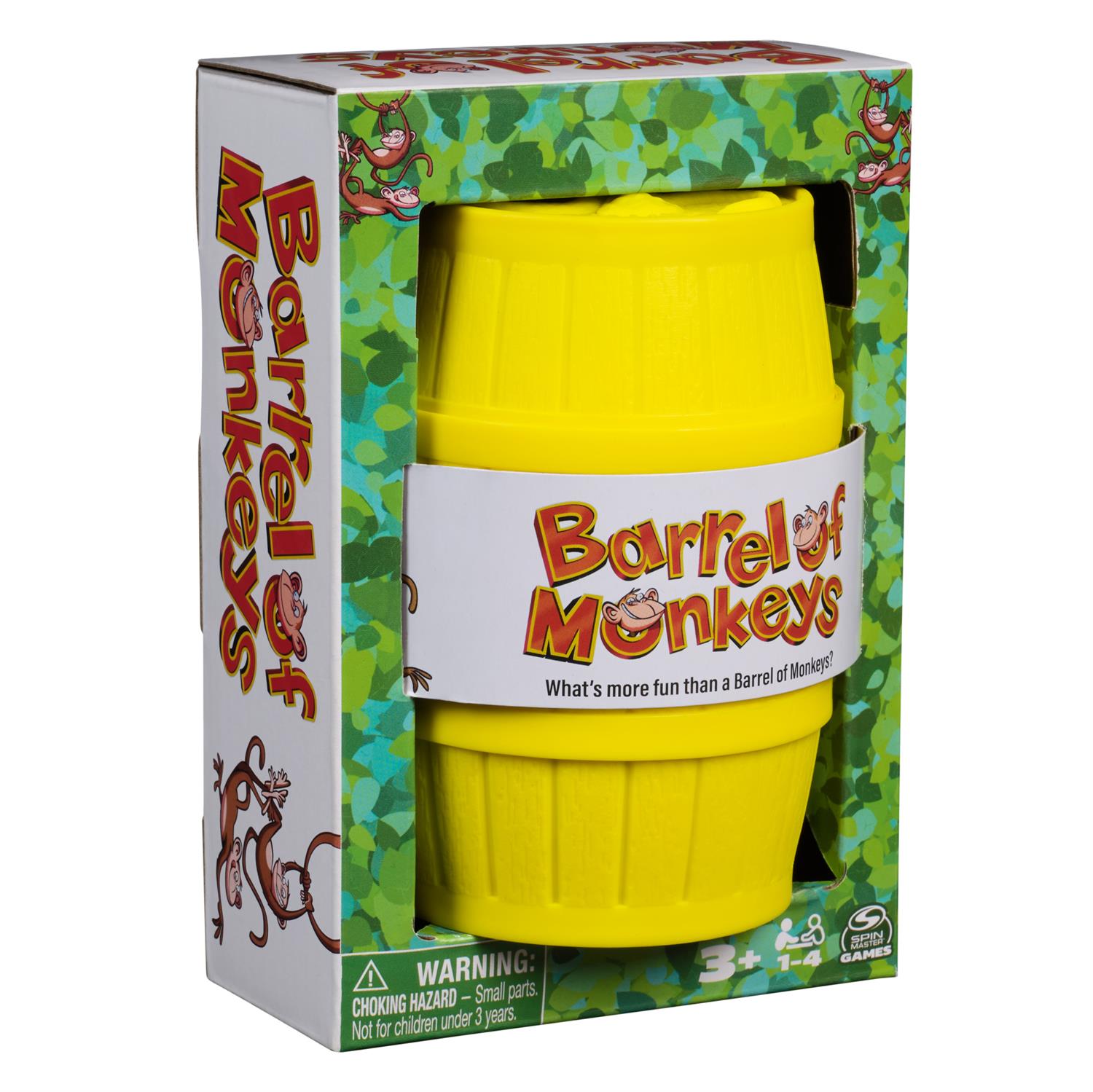 Barrel of Monkeys Retro Yellow Container