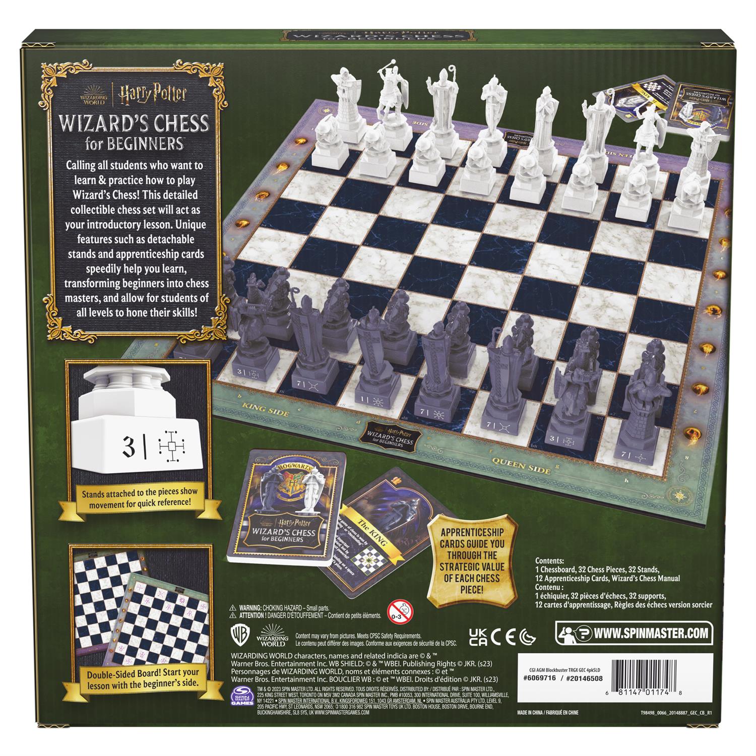 Wizarding World of Harry Potter Chess Teacher, Beginner Chess Set