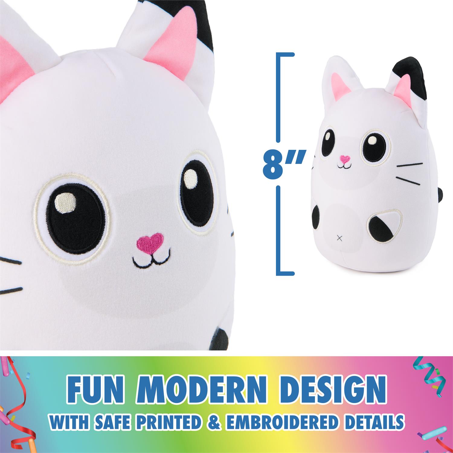 Pandy Paws Squishy Plush, 8 in