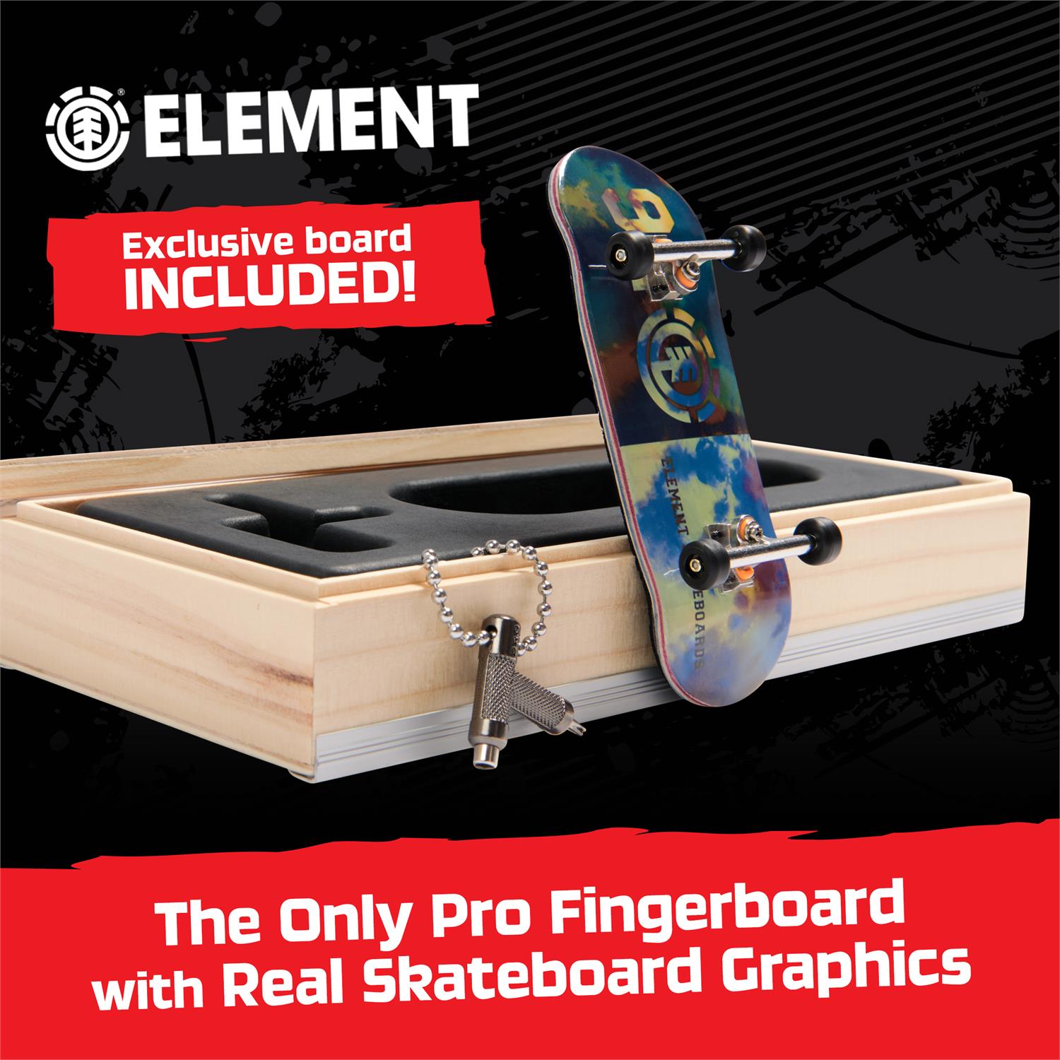Tech Deck, Element Pro Series Finger Board with Storage Display