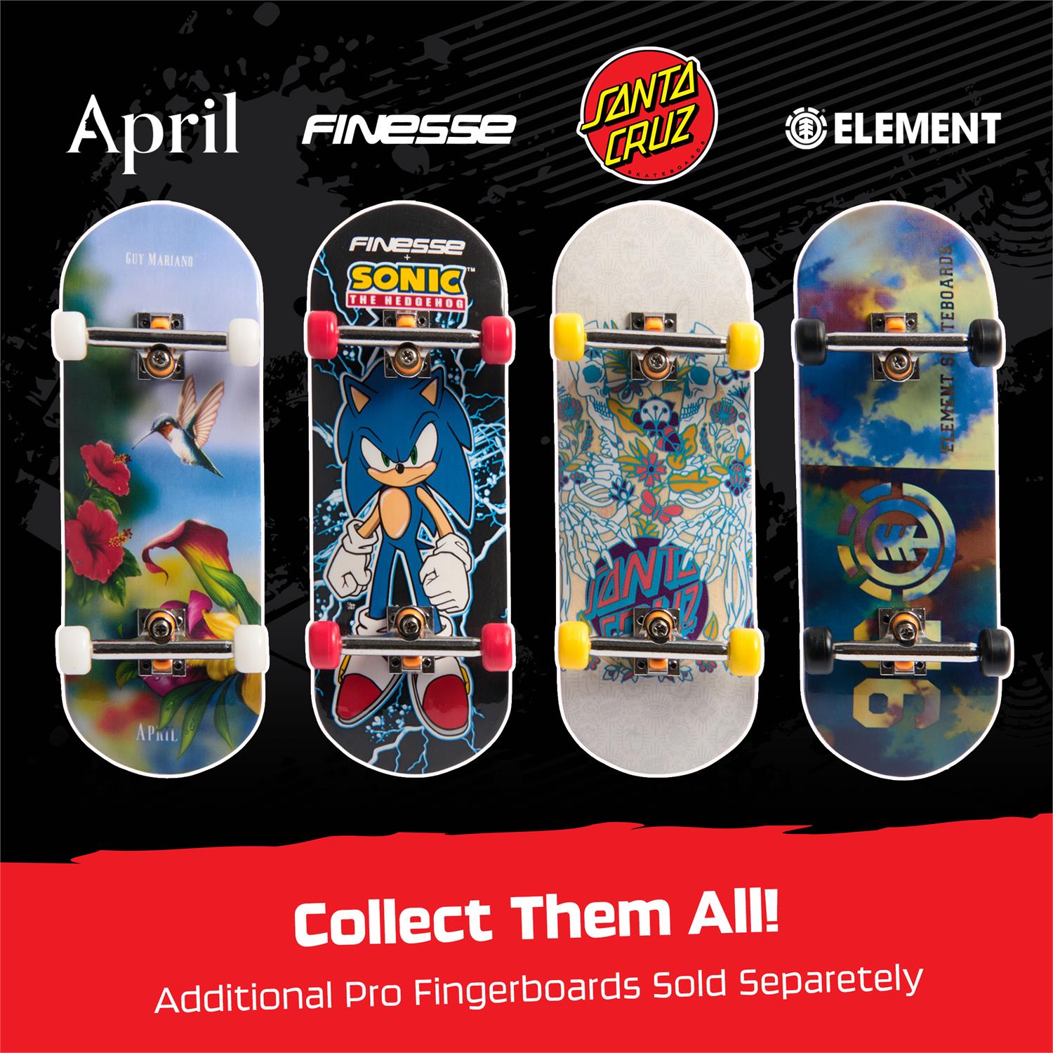 Tech Deck, Element Pro Series Finger Board with Storage Display