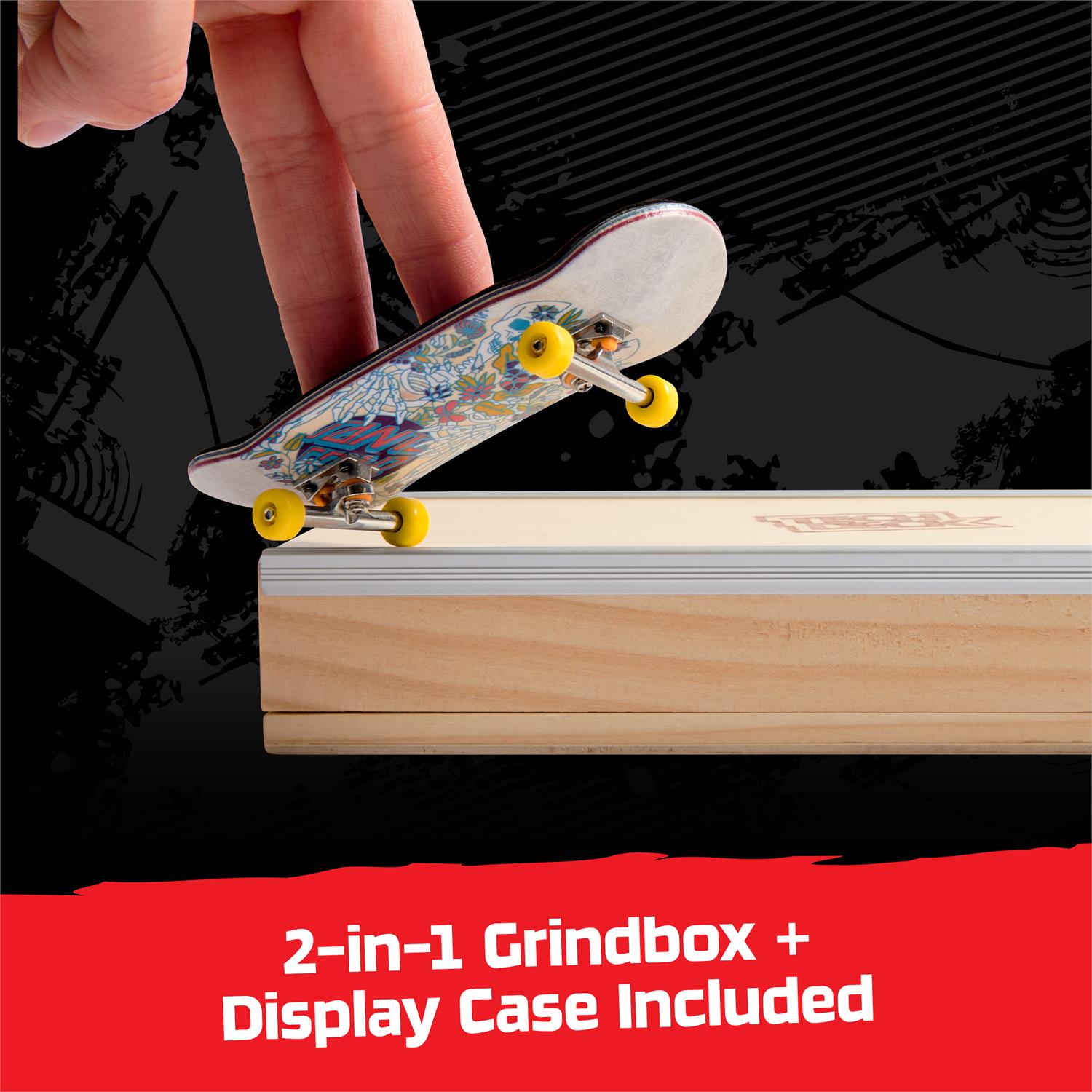 Tech Deck, Santa Cruz Pro Series Finger Board with Storage Display