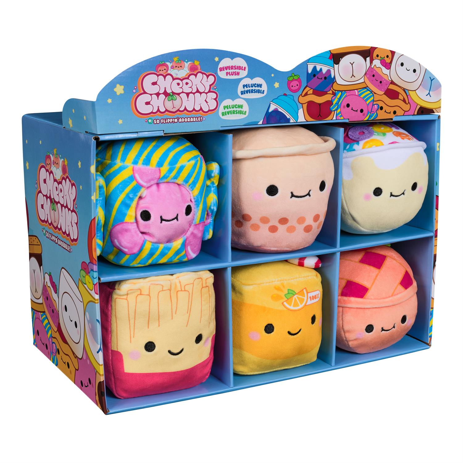 Cheeky Chonks Plush 4.5in CDU Assortment 12 pack