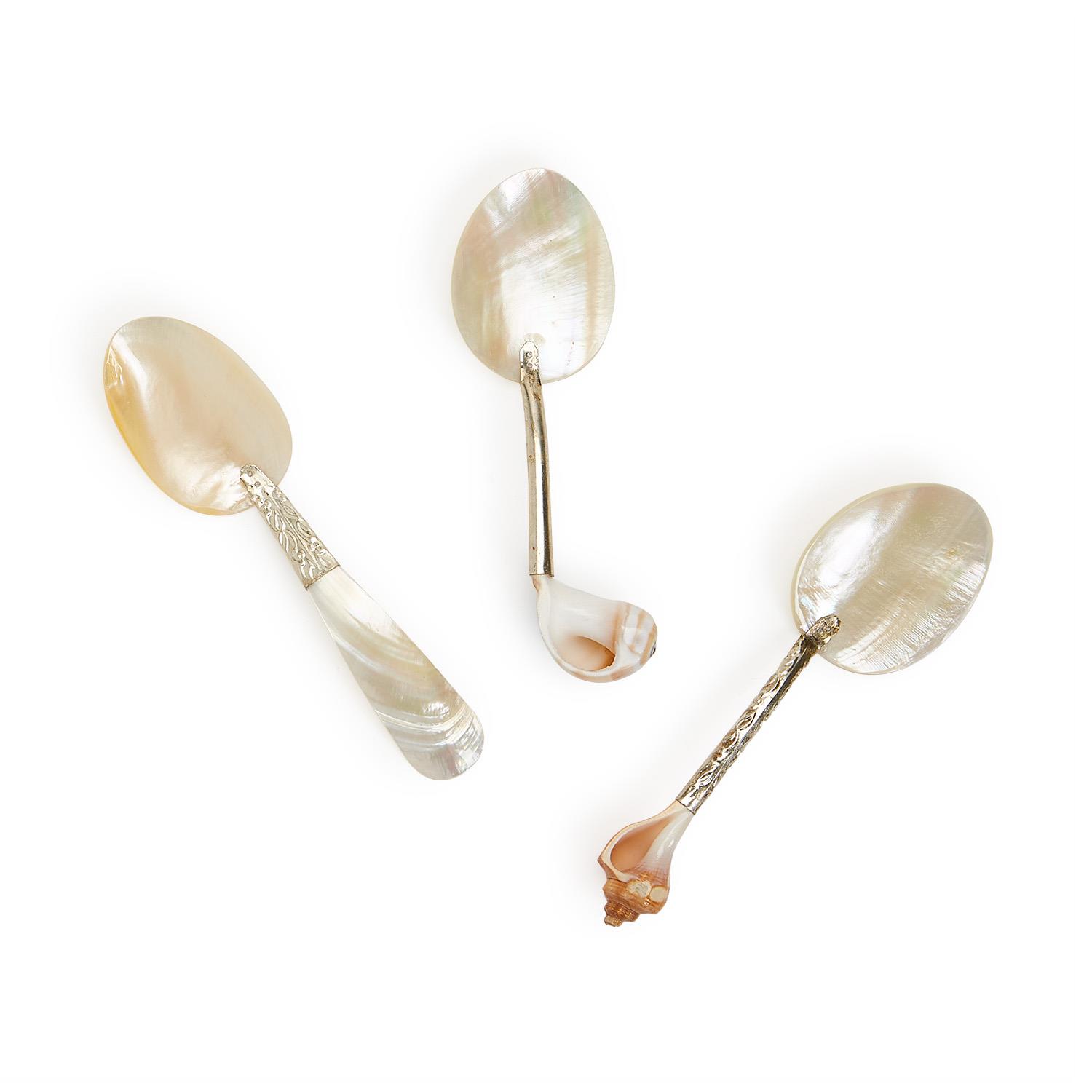 Pearl Fancy MOP Collector Spoon Asst 3 Styles
