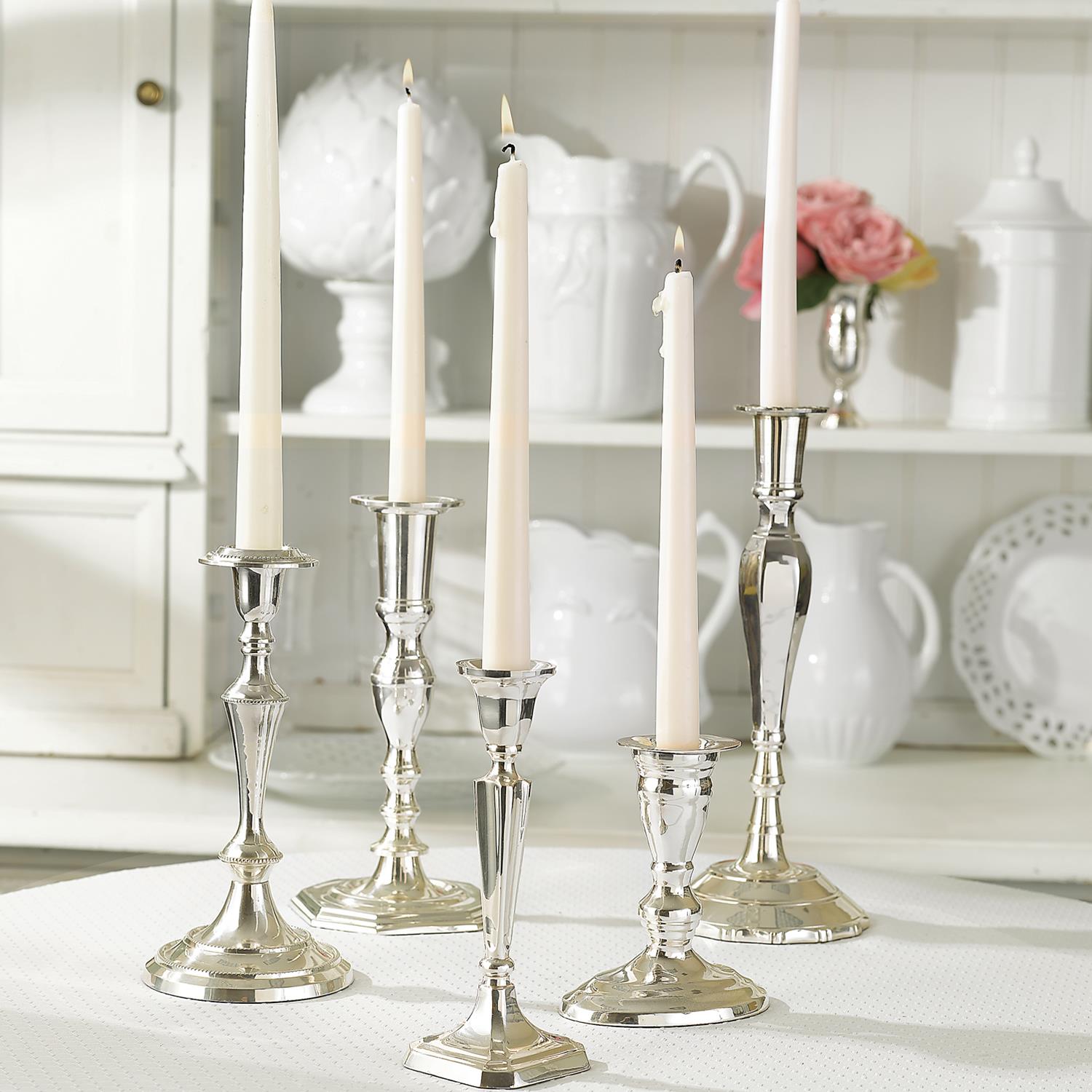 S/5 Silver Soiree Candlestick