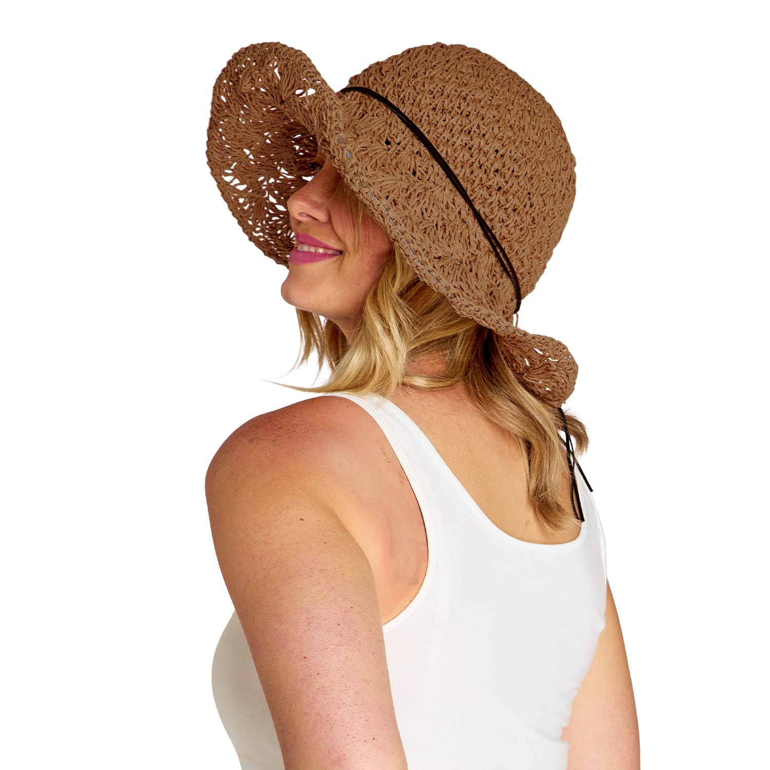 Foldable Hat with Wire Brim
