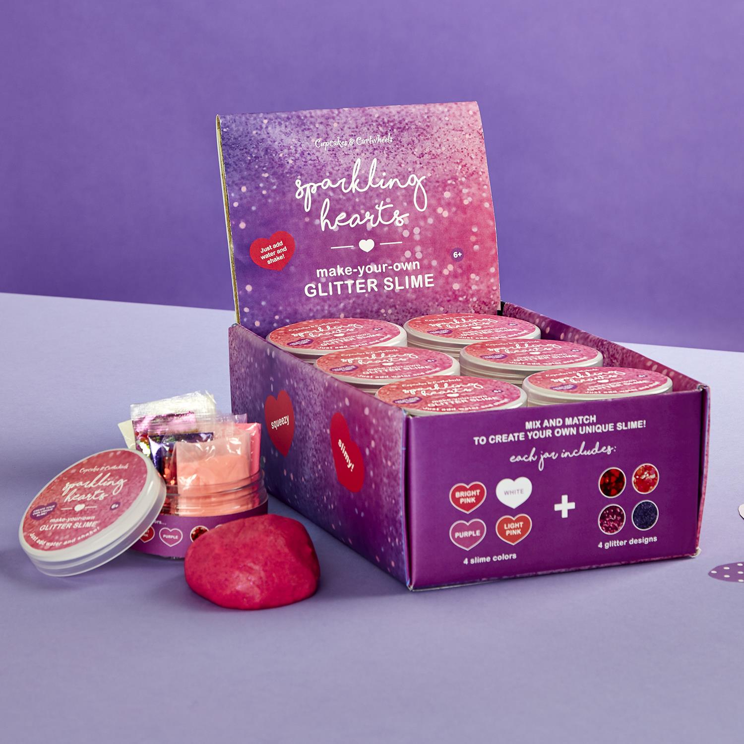 Dazzling Pink 24 Pc DIY Slime Un w/Display