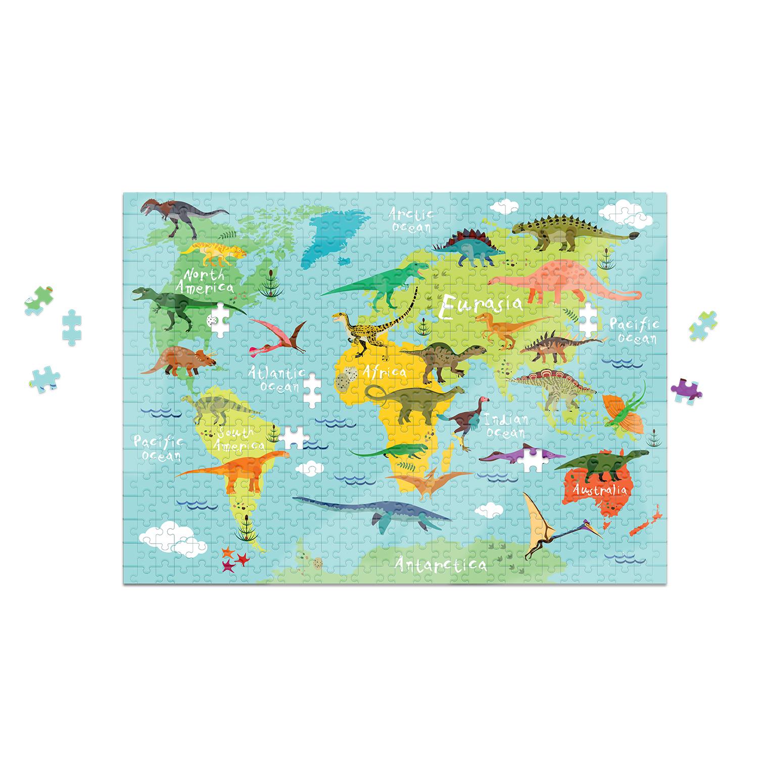 500 When Dinosaurs Roamed The Earth Puzzle with Color-In Poster in ...