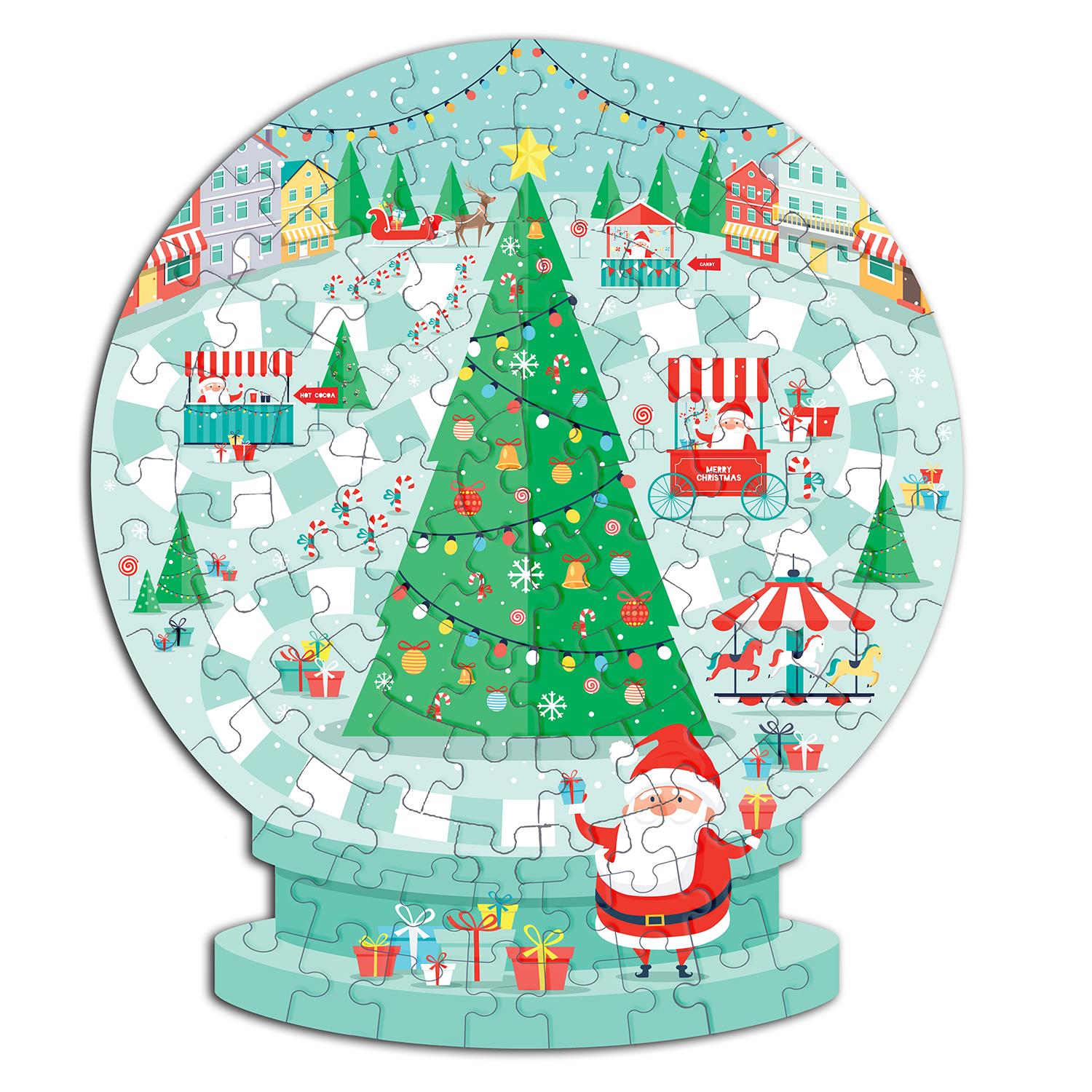 Snow Globe Shape Puzzle in Storage Box