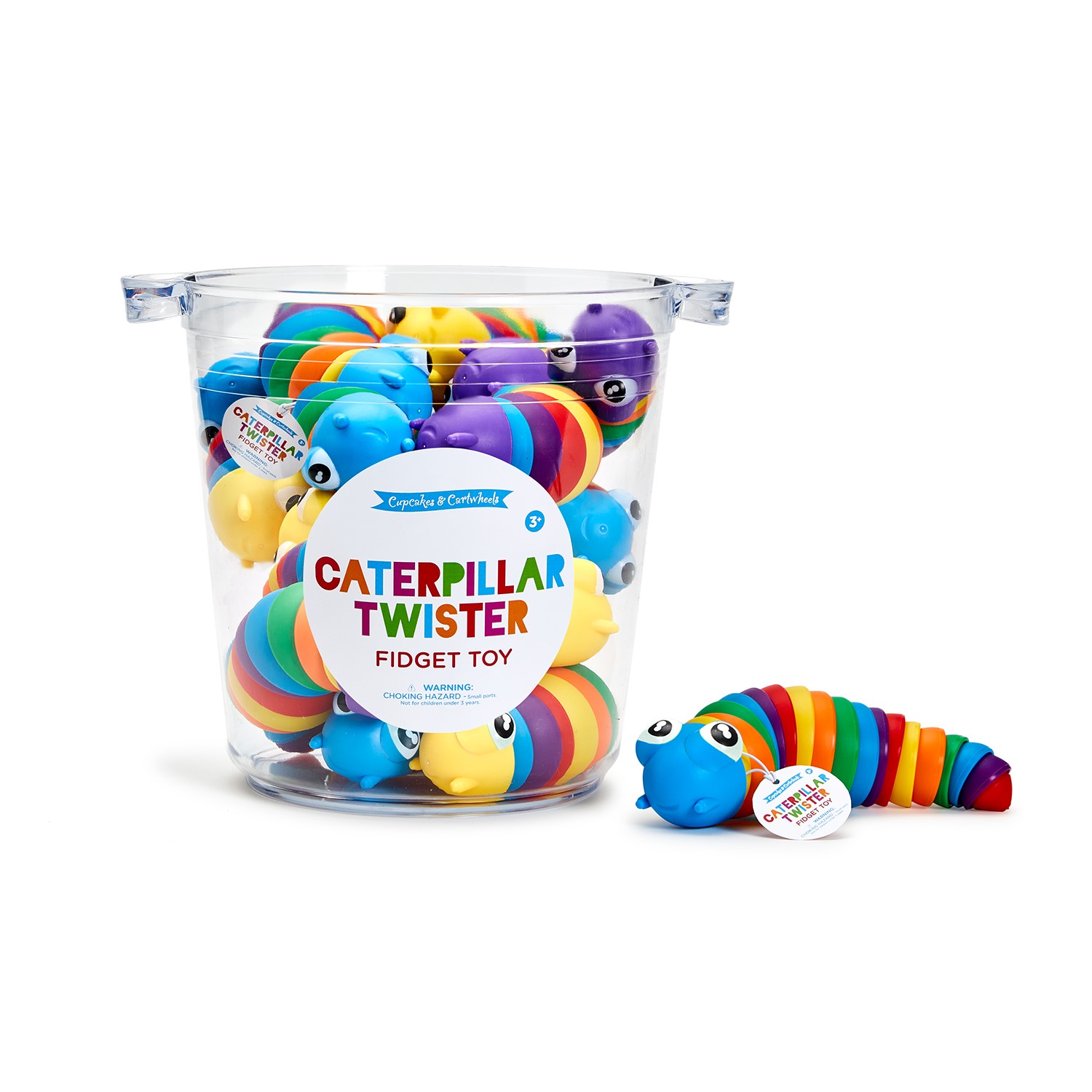 Rainbow Caterpillar 18 Pc Fidget Unit with Countertop Display A/3
