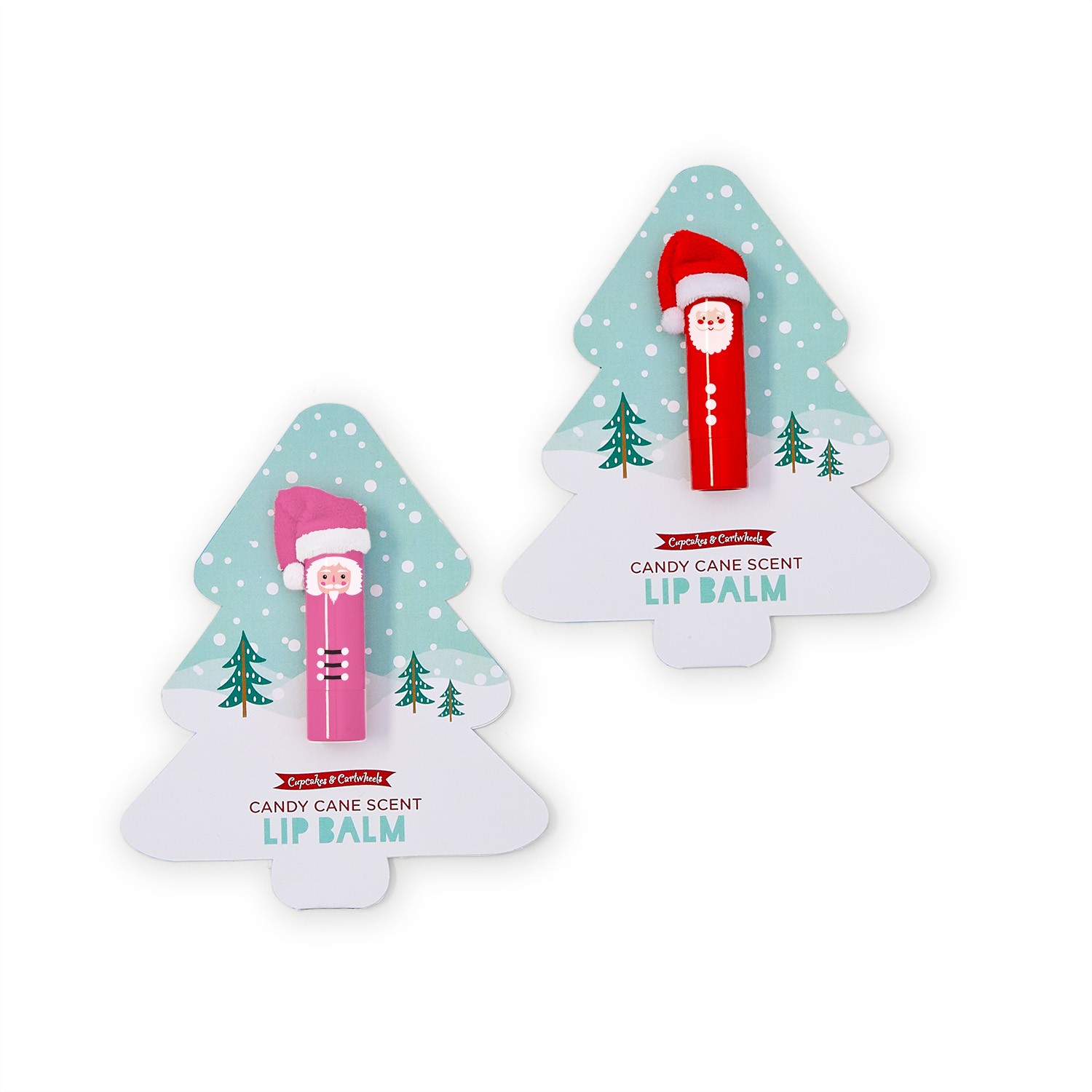 28 Pc Holiday Lip Balm on Gift Card Unit Includes 2 Designs/Scents