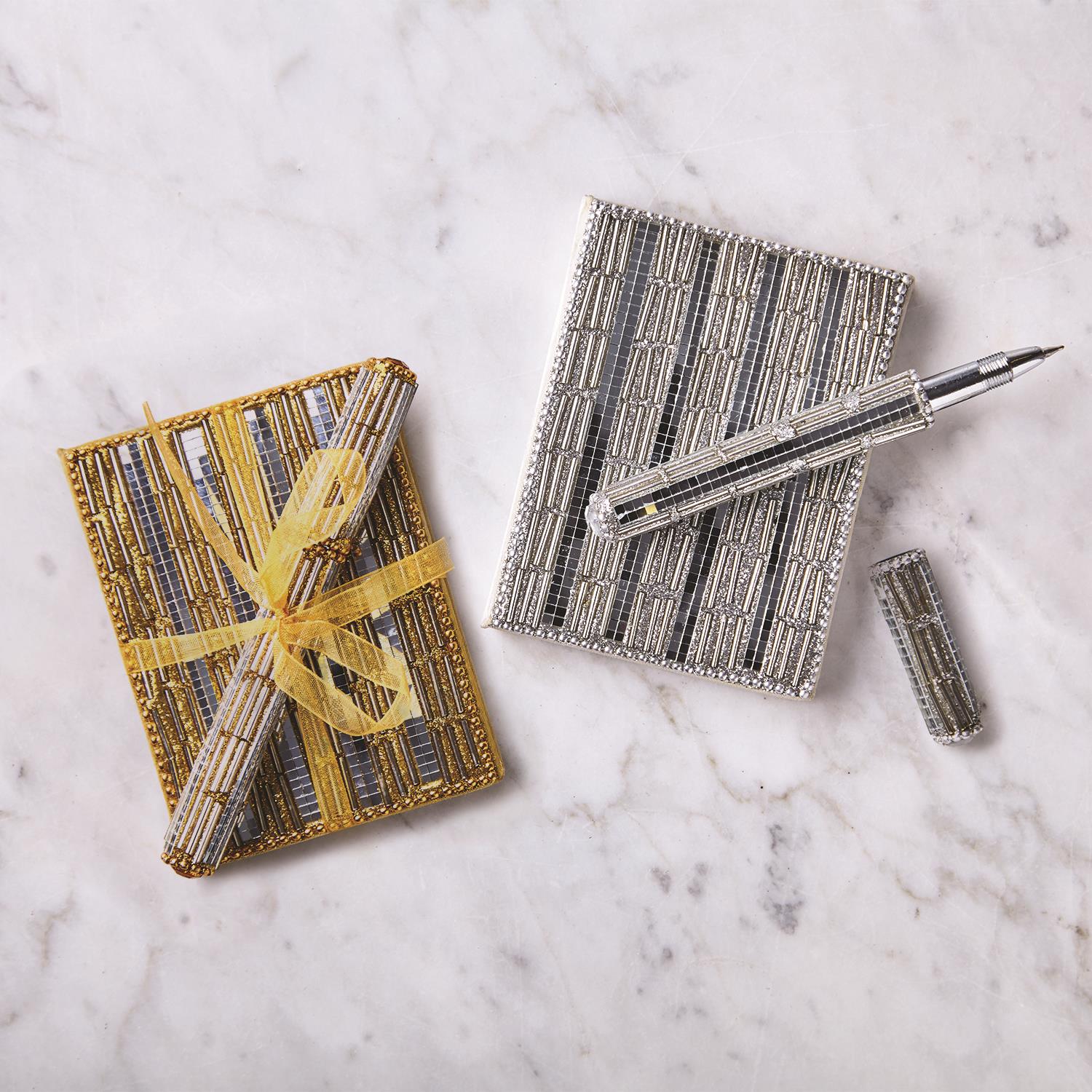 Metallic Mini Notebook w/ Pen Asst 2 Colorways