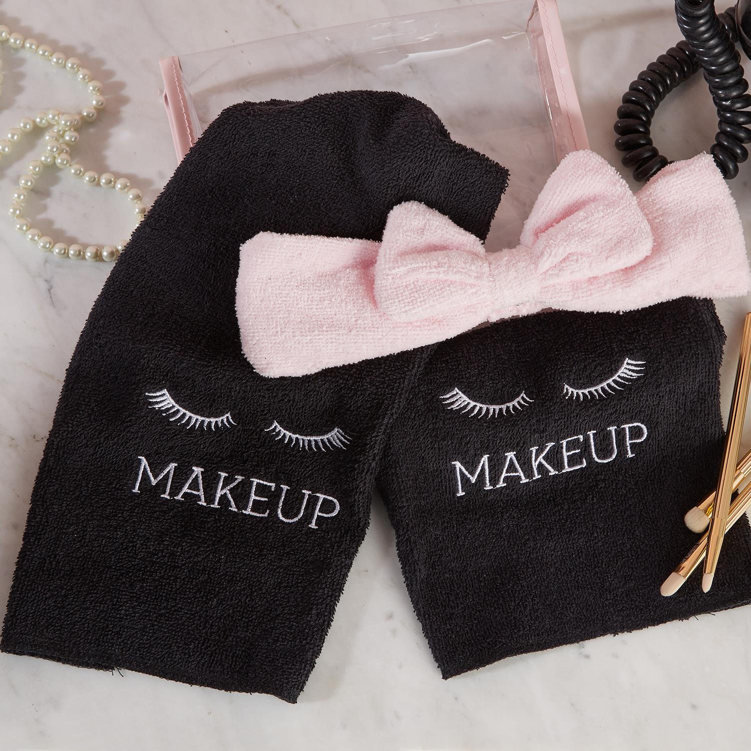 Makeup Removal Kit incl 2 Towels & 1 Hband in G.B