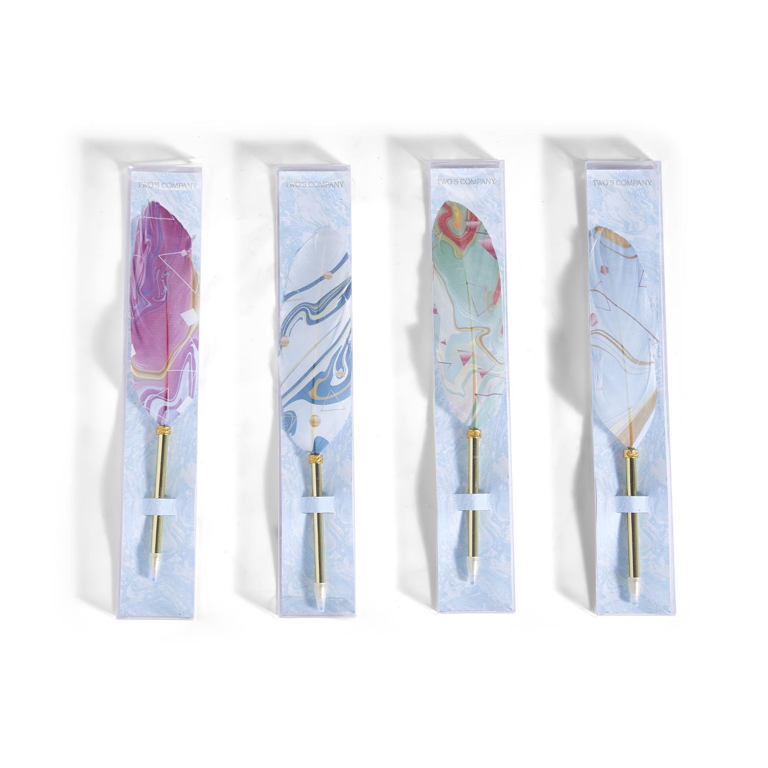 All A Feather Ballpoint Pen in Gift Box Assorted 4 Designs