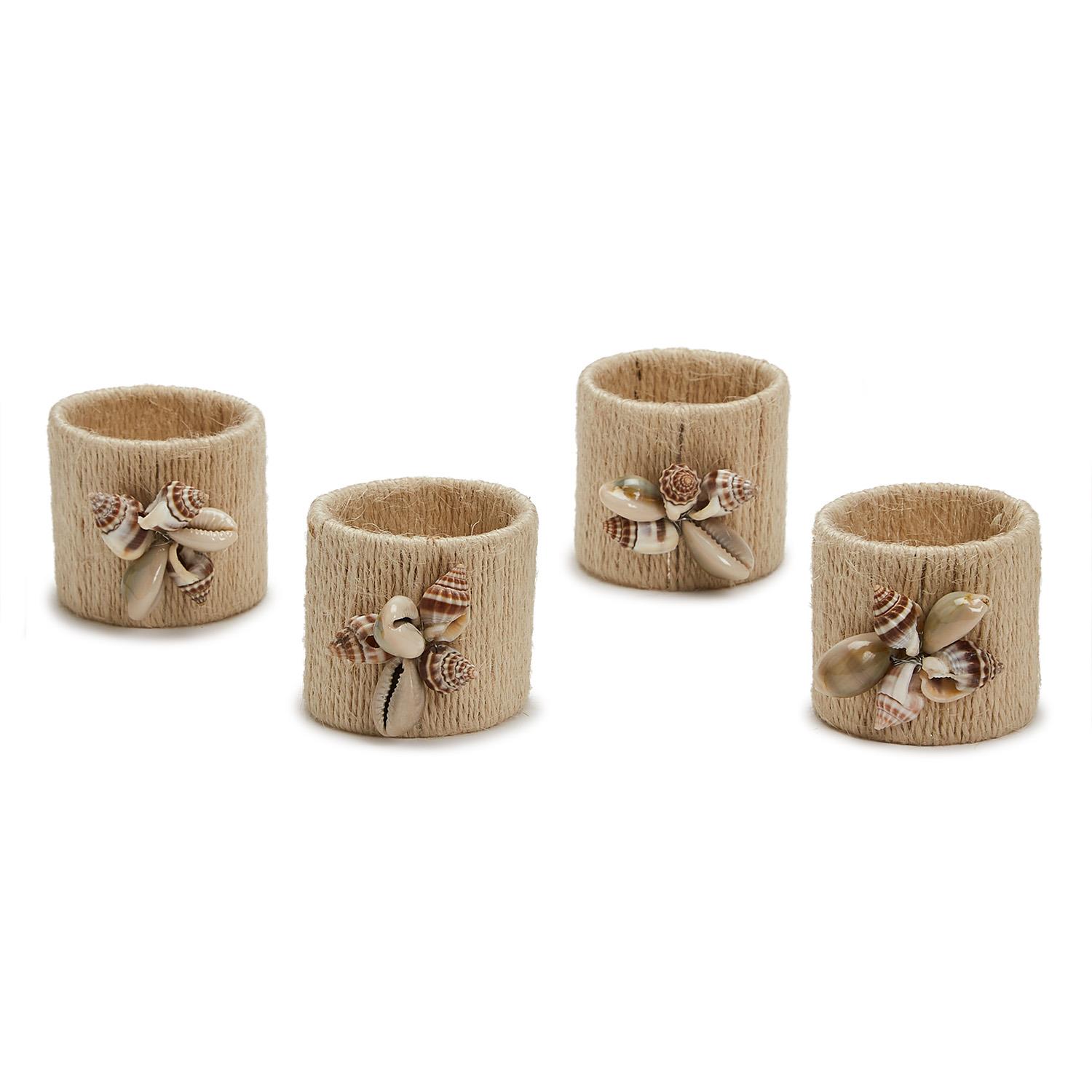 Seashell S/4 Napkin Rings