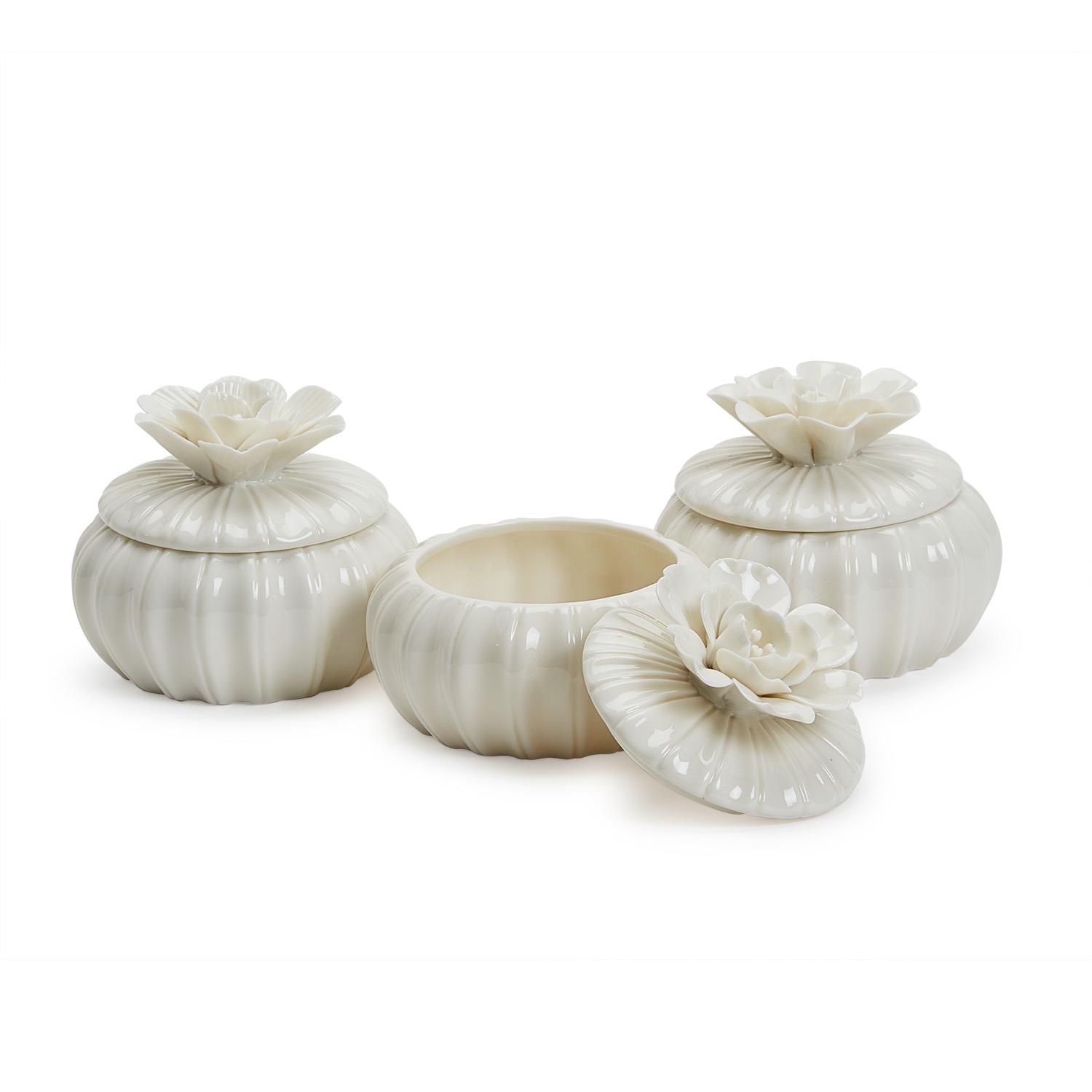 Flower Trinket Box Assorted 3 Flower Designs