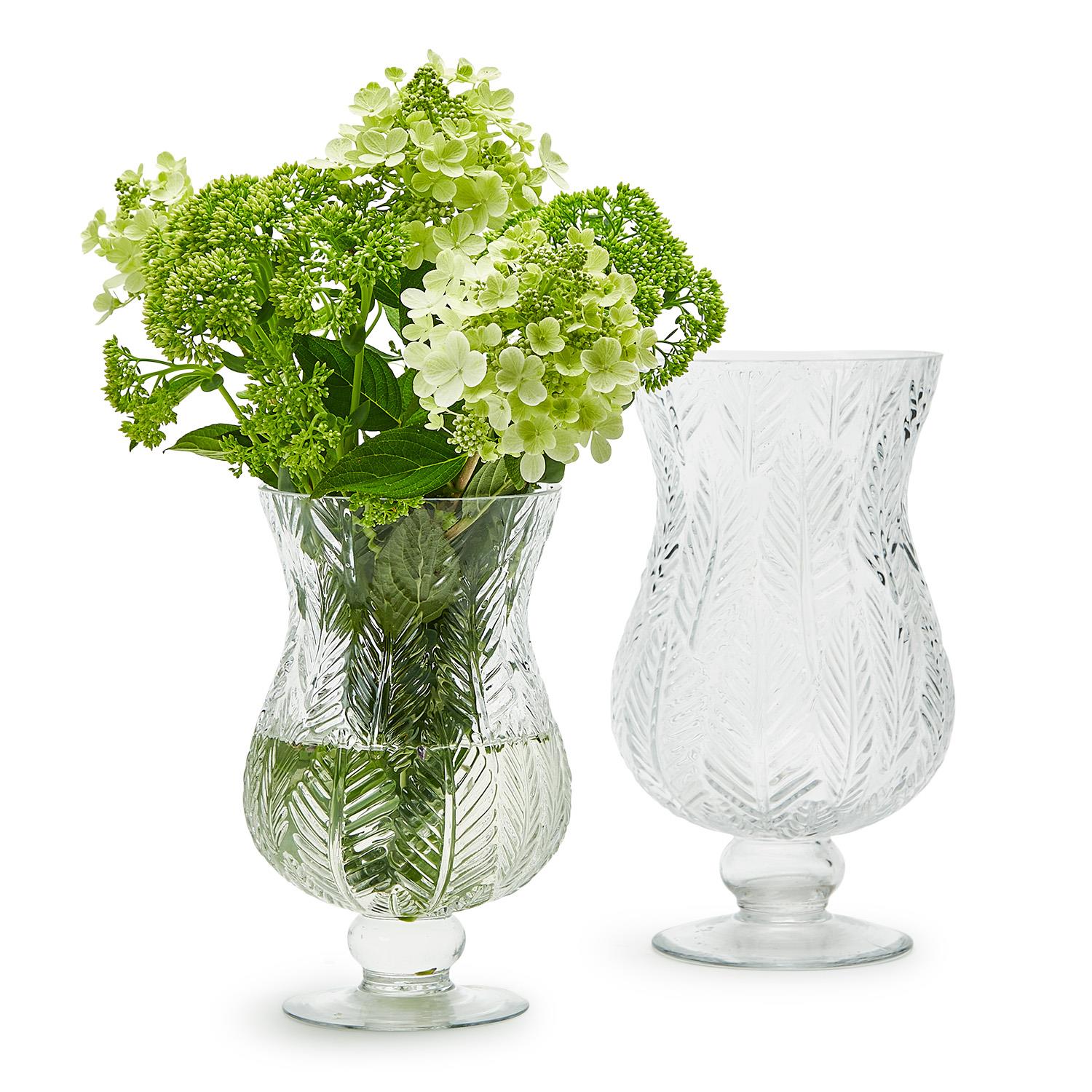 S/2 Fern Decorative Vase / Candleholder