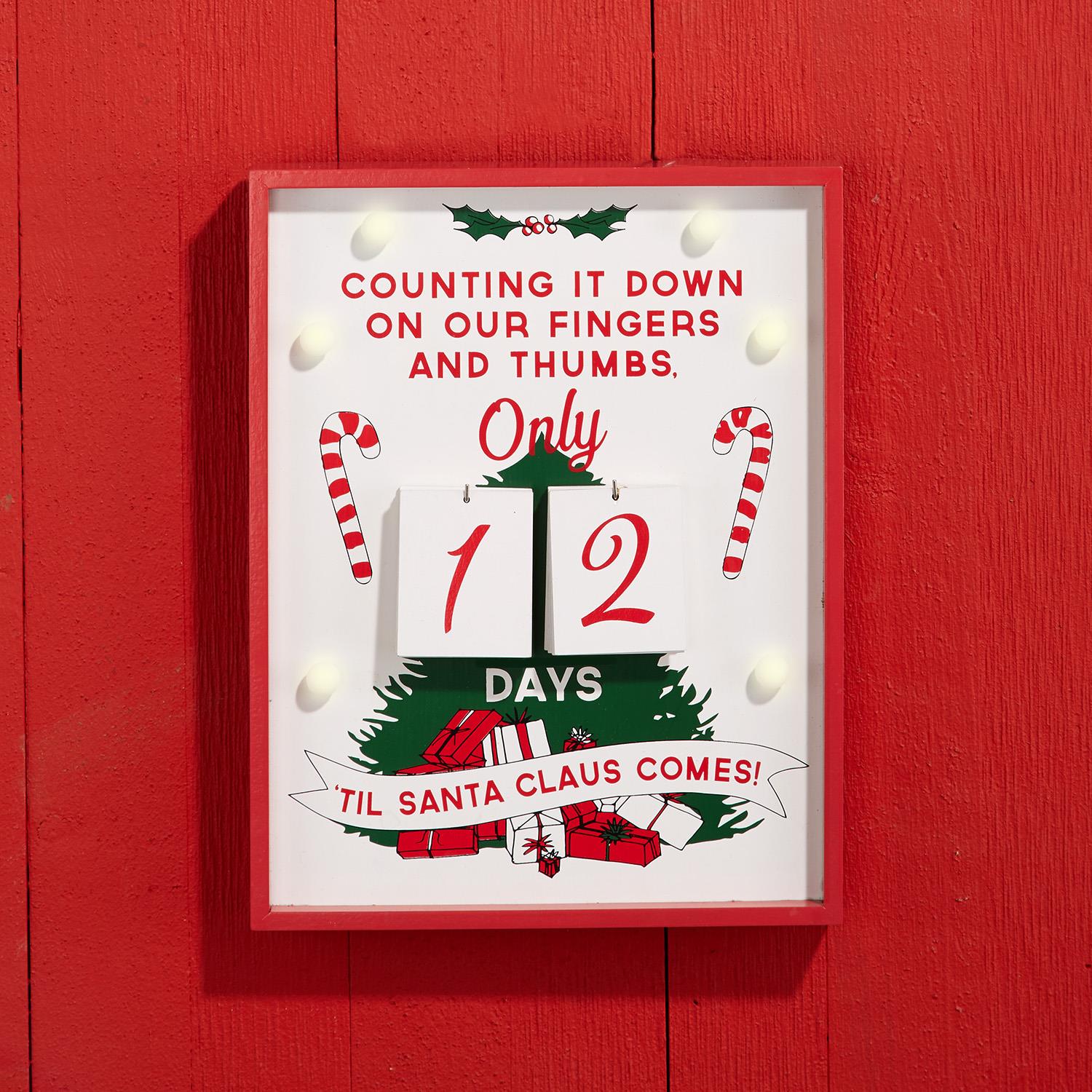 LED Christmas Countdown Sign