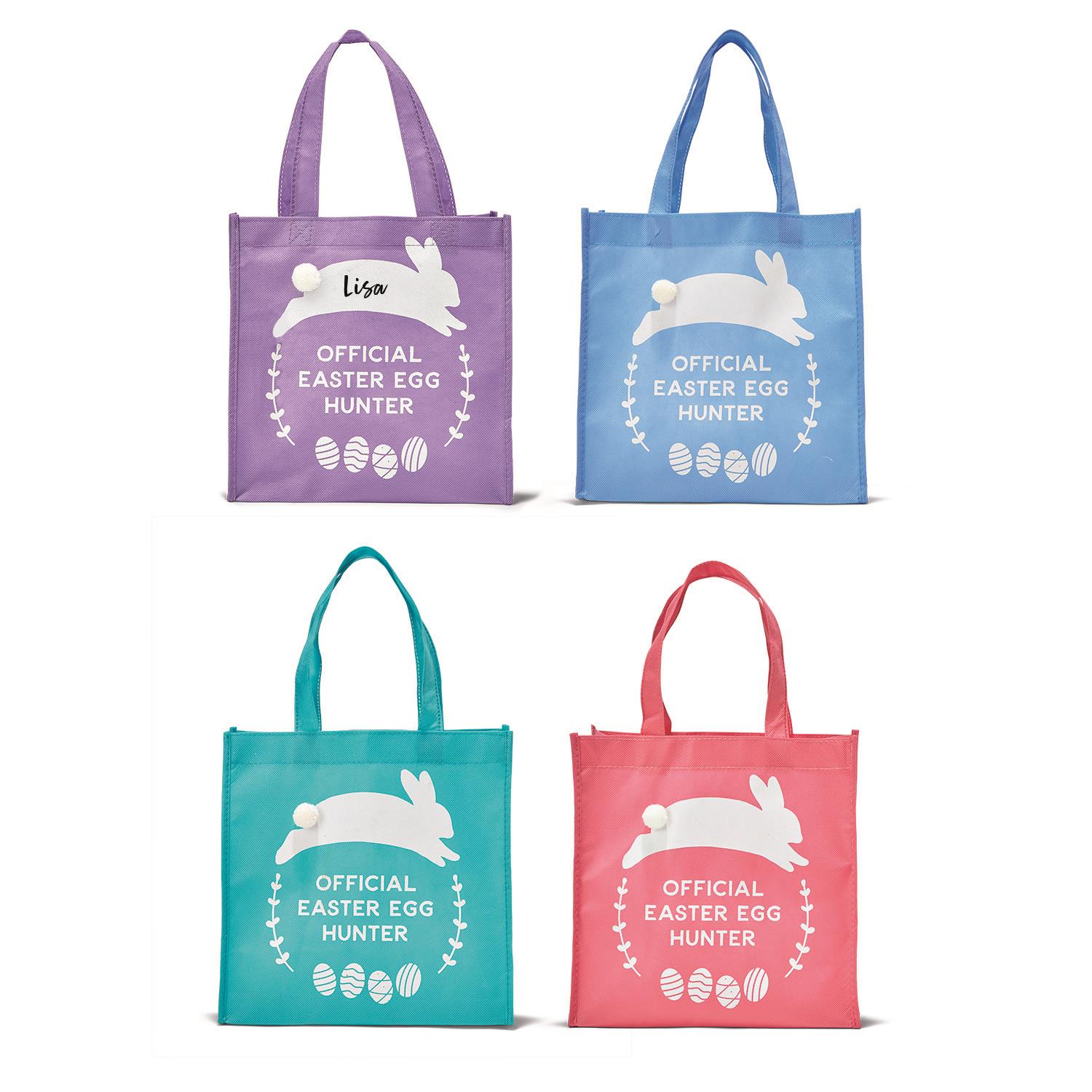 S/4 Egg Hunt Tote Bags Includes 4 Colors