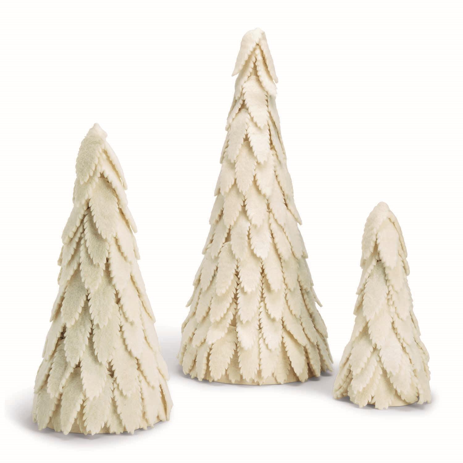S/3 Hand-Crafted Felt Trees Includes 3 Sizes