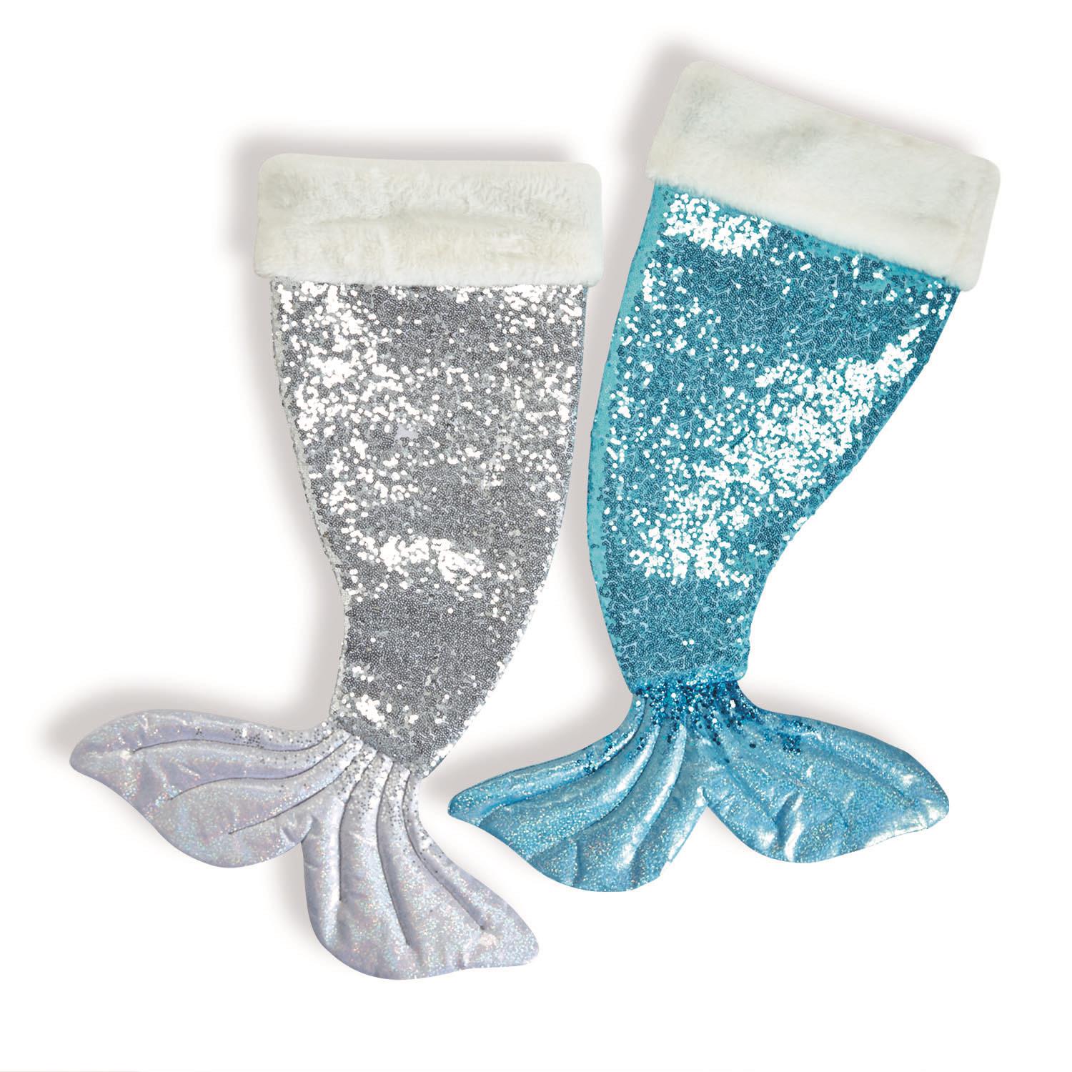 Sequin Mermaid Stockings Asst 2 Colors