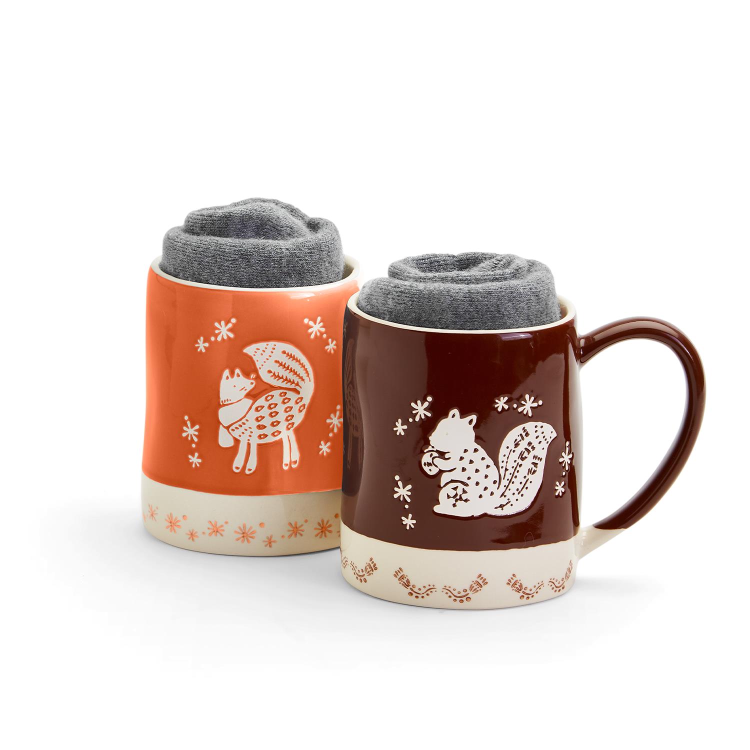 Woodland Whimsy Mug with Socks A/2 Des