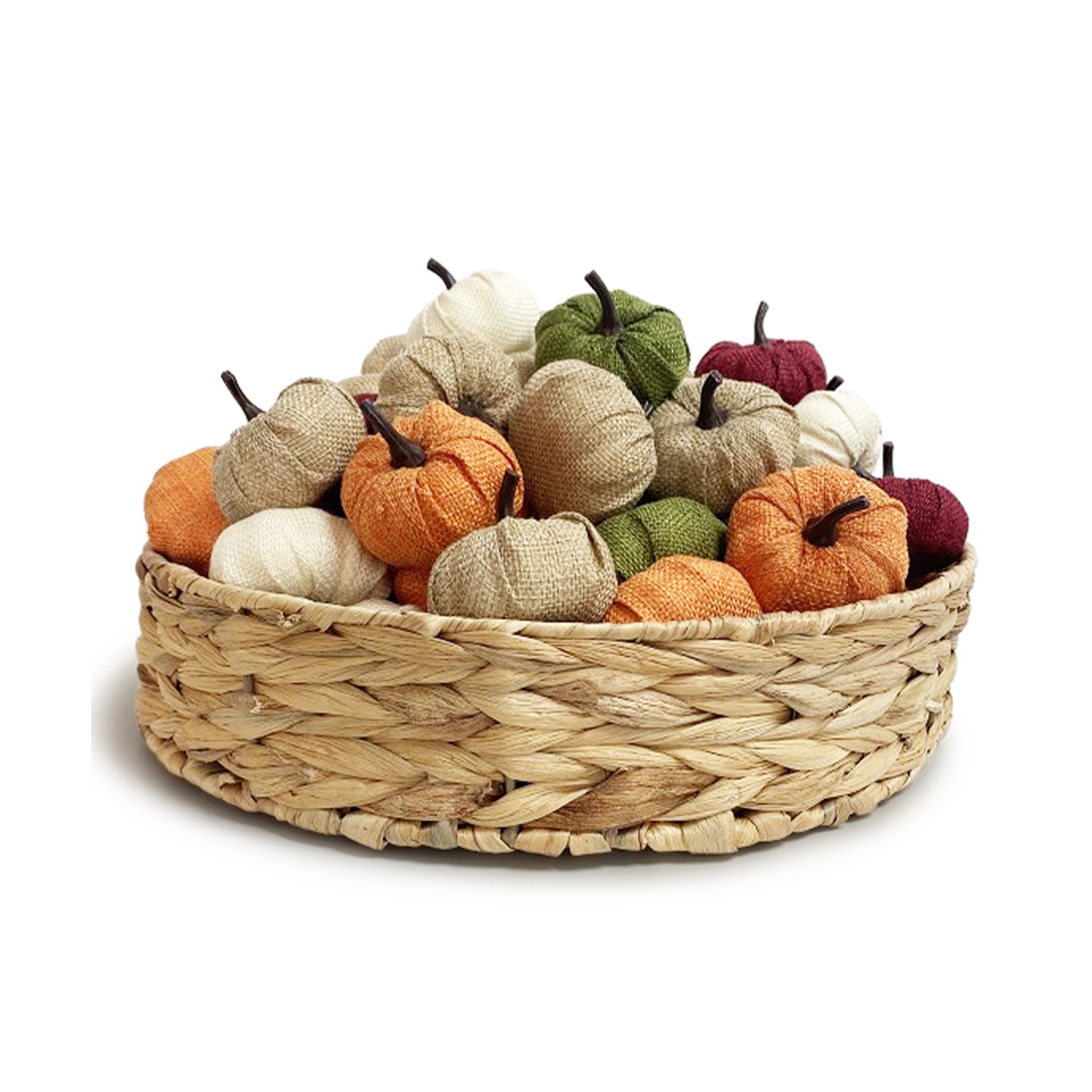 Pumpkins 75 Pc Mini Pumpkin Unit with Hand-Crafted Basket Display ...