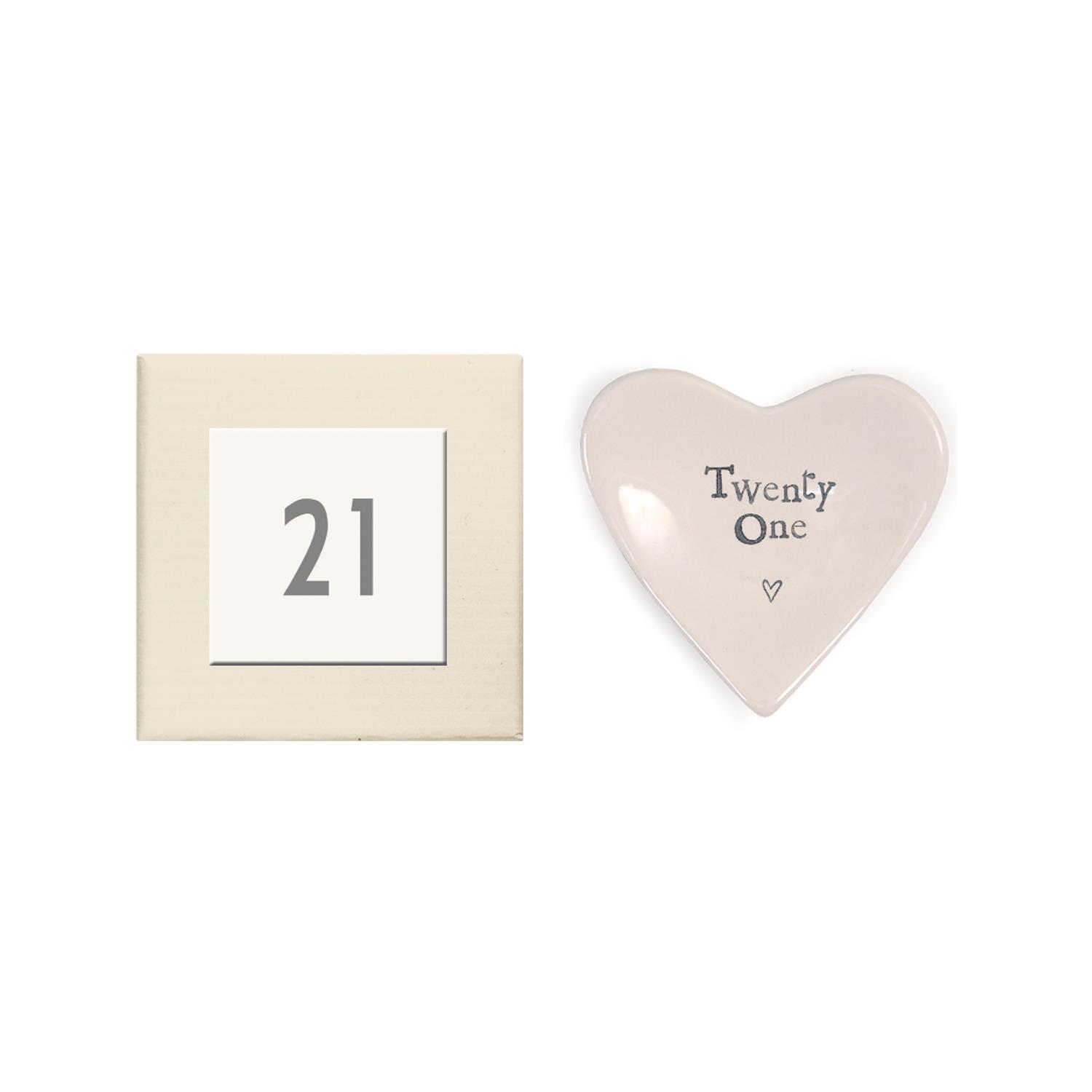 Twenty One Heart Dish in Gift Box