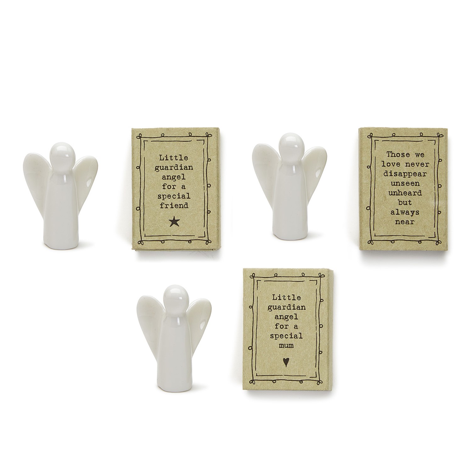 30 Pc Matchbox Angel in Gift Box with Saying Unit Includes 3 Sayings
