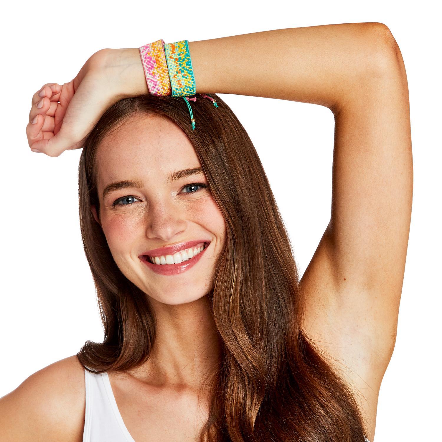 Pixel Color Beaded Bracelet A/5