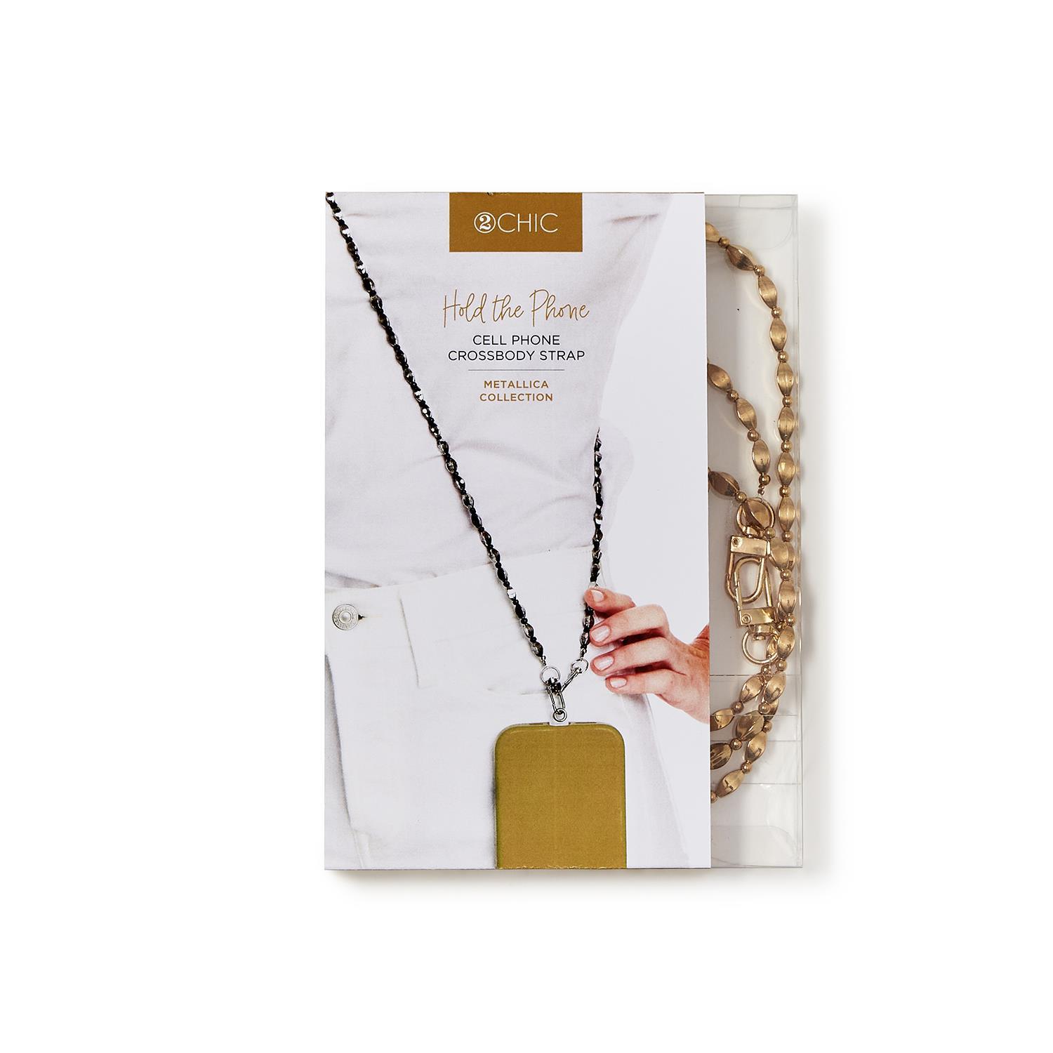 Metallic Cell Phone Crossbody Strap A/3