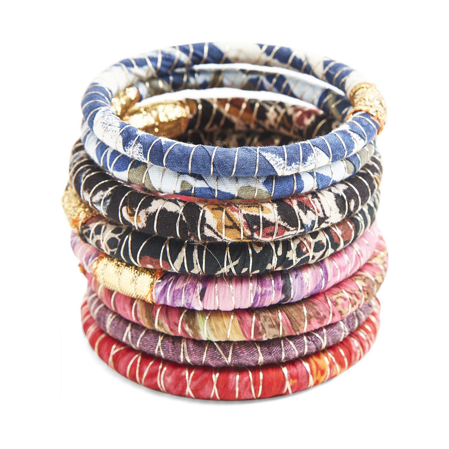 Rfl 24 Pc Kantha Bngl Un A/8 Assorted 4 Colors 2 Widths