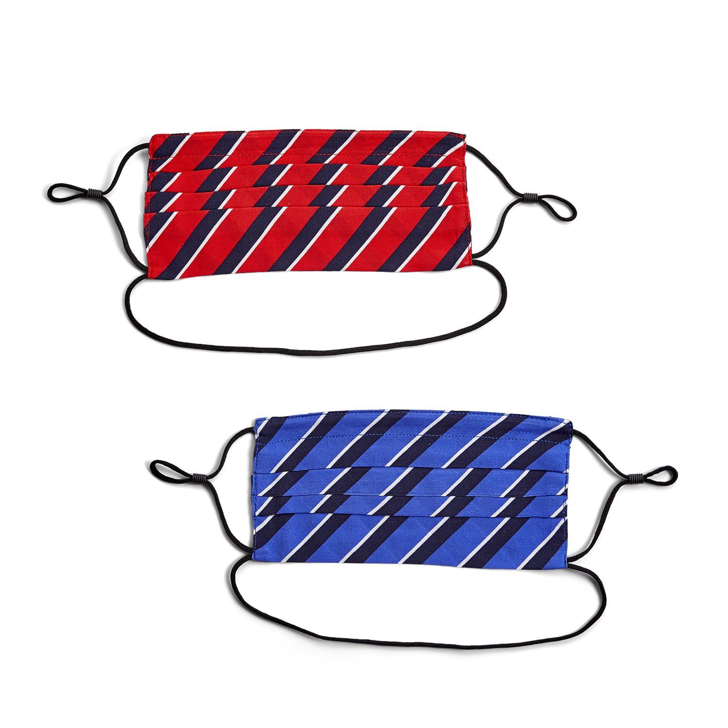 S/2 Striped 2 Layer Face Cover