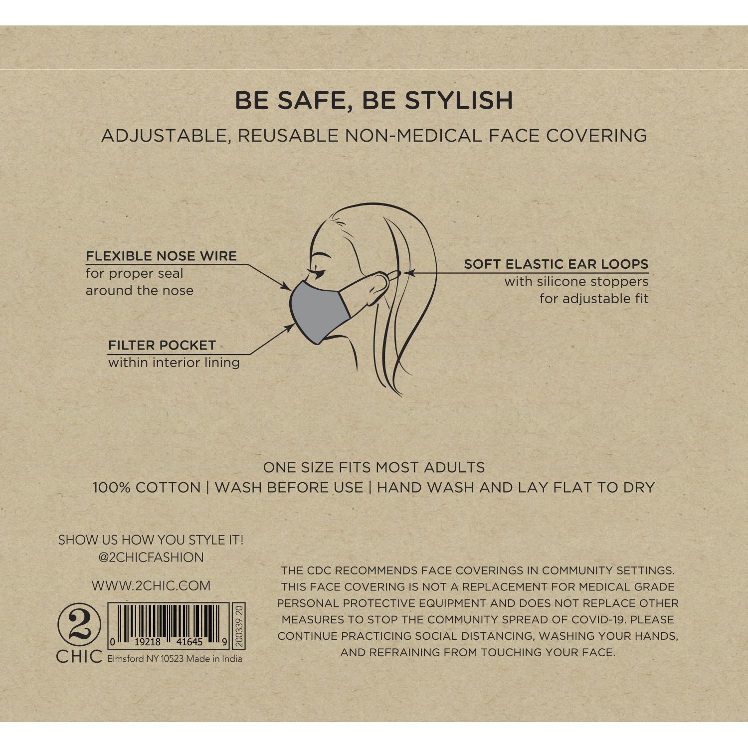 Adult Floral Lace 2 Layer Face Cover A/2