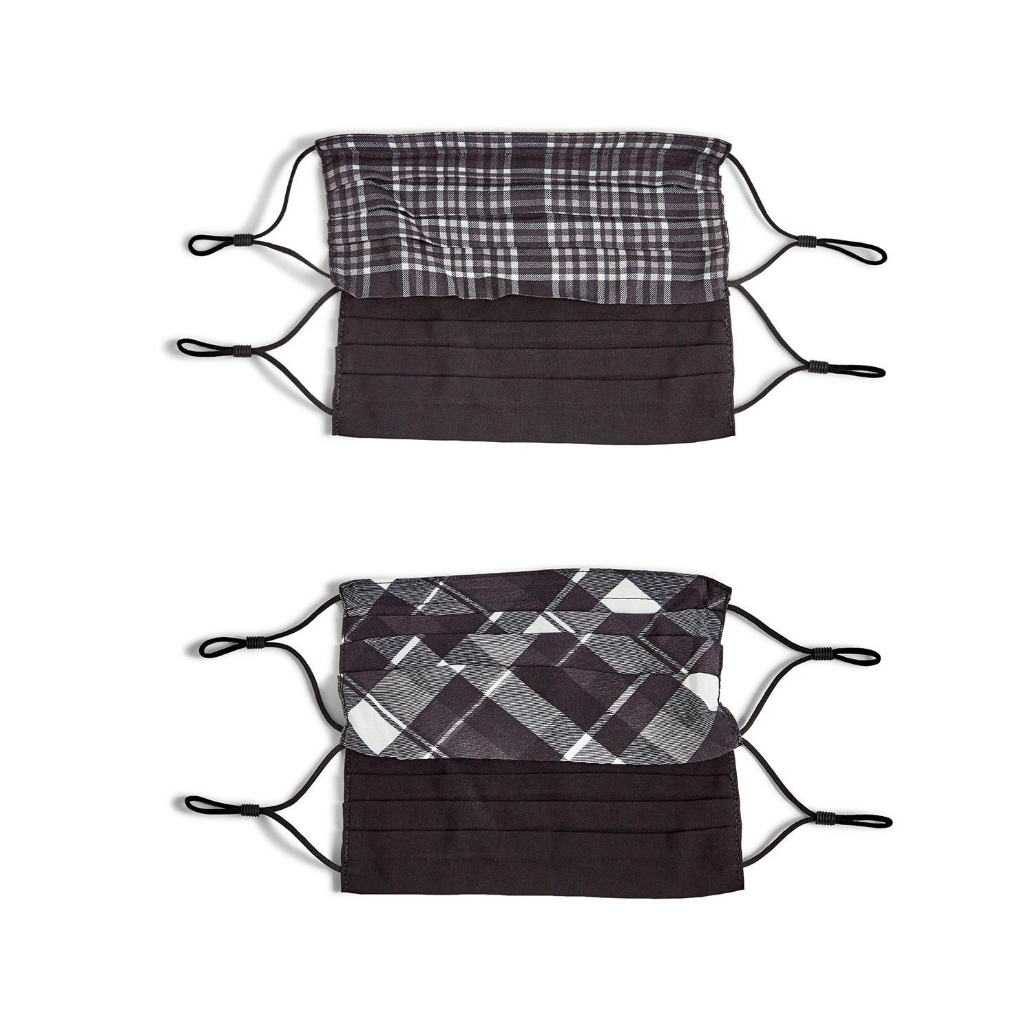 S/2 Black Men's 2 Layer Face Cover A/2